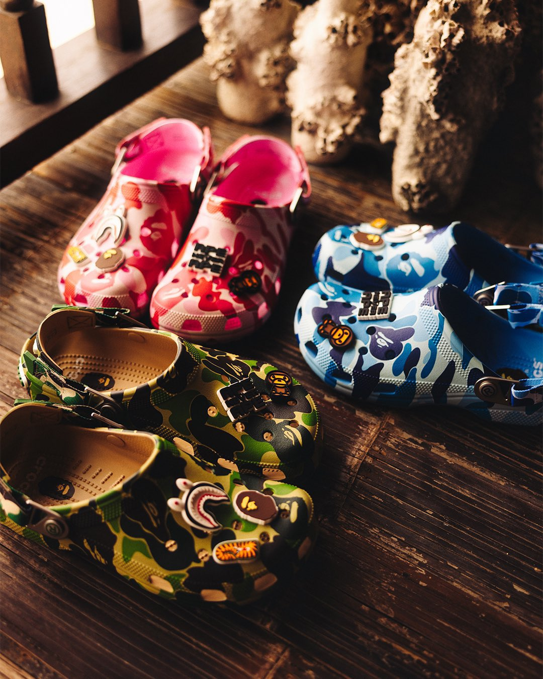 Now Available: BAPE x Crocs Classic Clog "Camo" Pack — Sneaker Shouts
