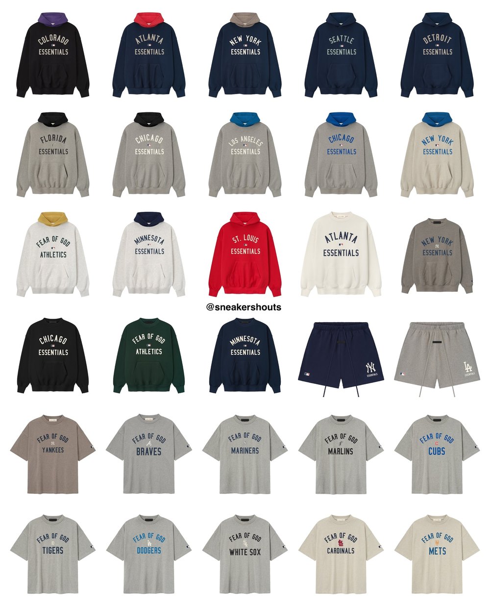 Now Available: MLB x Fear of God Essentials Collection — Sneaker Shouts