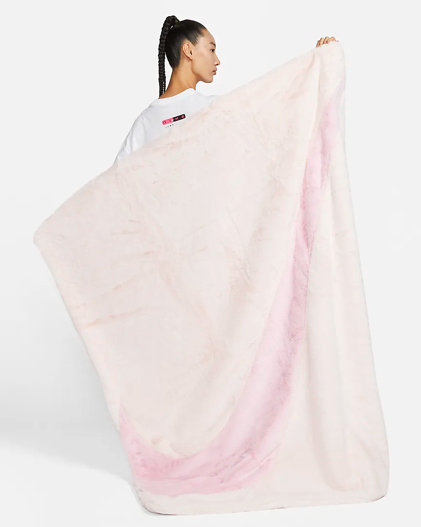 Over 40% OFF the Nike Faux Fur Blanket "Soft Pink" — Sneaker Shouts