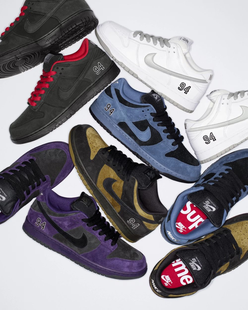 Now Available: Supreme x Nike SB Dunk Low Collection — Sneaker Shouts