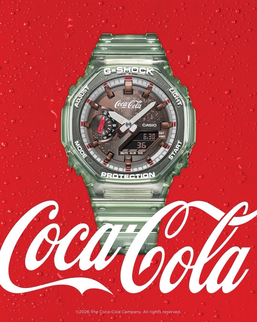 Now Available: Coca Cola X Casio G-Shock 2100 Series "Contour Bottle ...