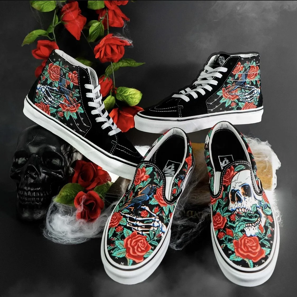 Now Available: Vans Skate "Rose Skulls" Pack — Sneaker Shouts