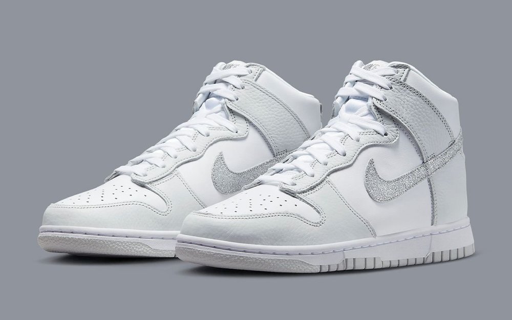 Now Available: Nike Dunk High (W) "Glitter Swoosh" — Sneaker Shouts