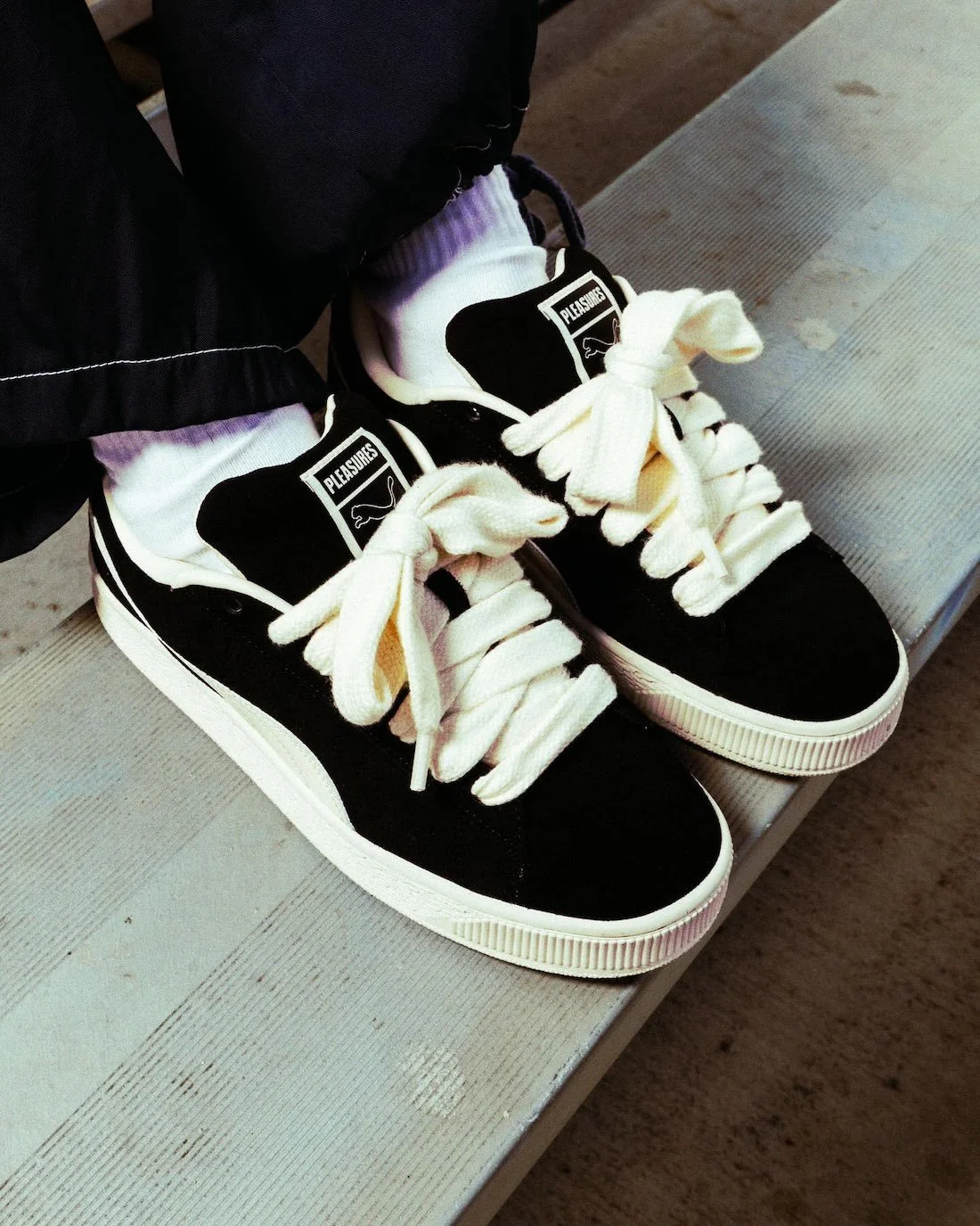 Now Available: Pleasures x Puma Suede XL "Black" — Sneaker Shouts