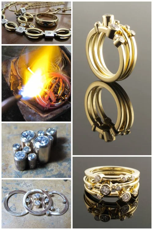 Recycle your old gold and stones into a contemporary piece of jewellery ...