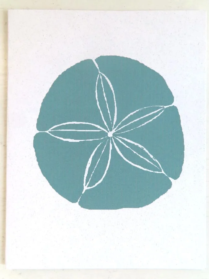 Blue Sand Dollar Illustration