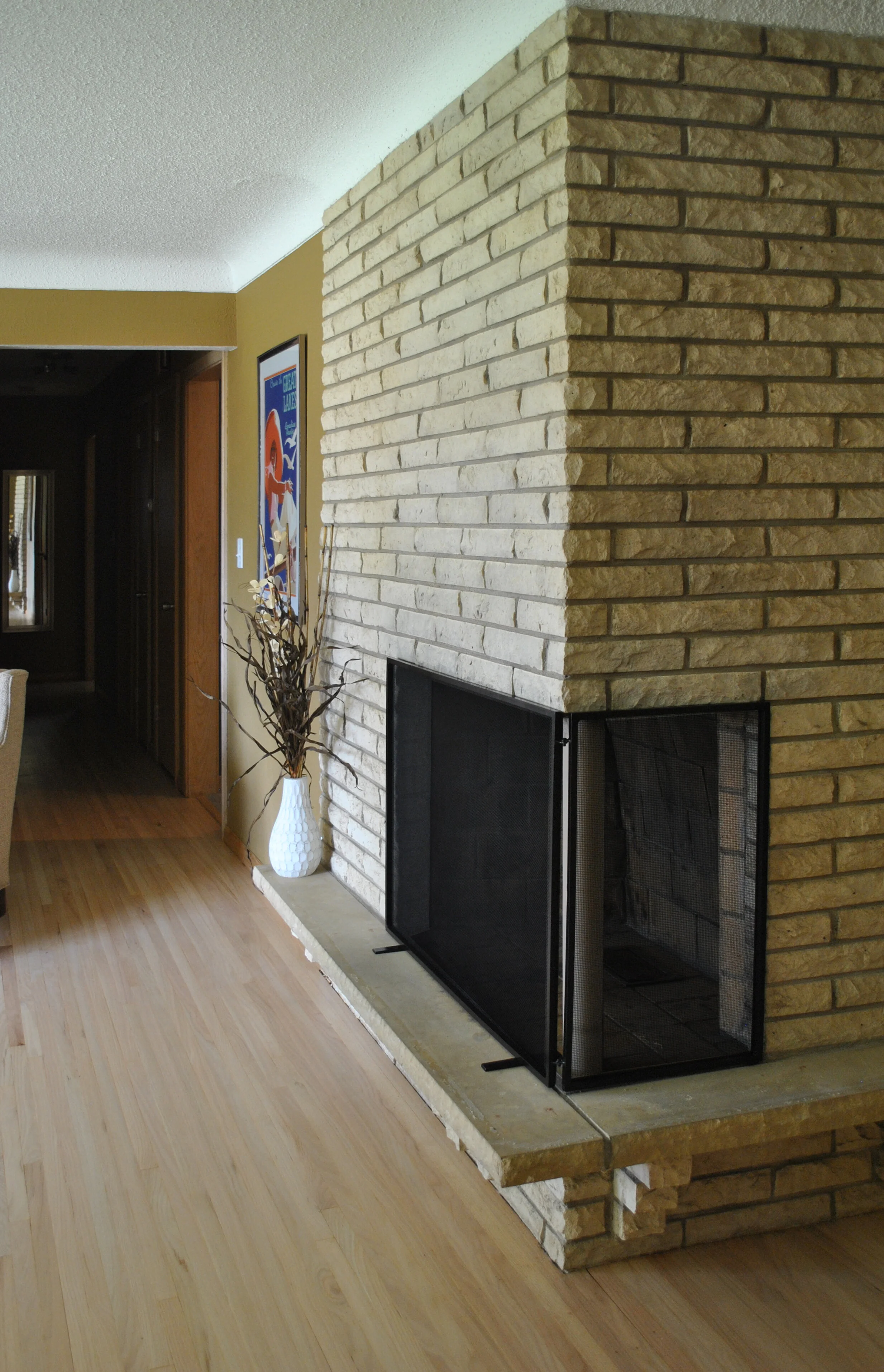 Corner Firescreen Two Panel Free Standing Custom Made to Fit Your ...