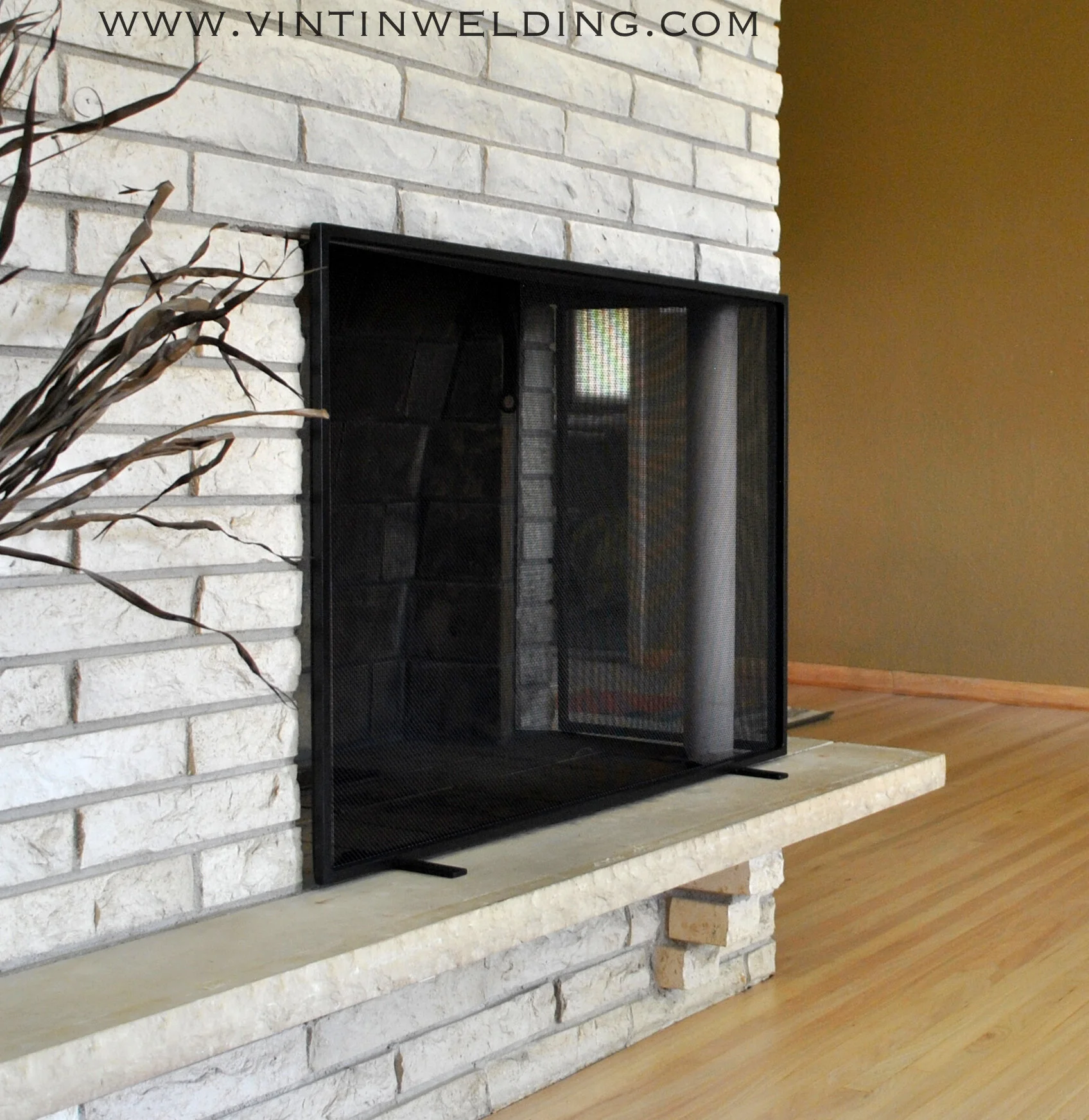 Corner Firescreen Two Panel Free Standing Custom Made to Fit Your ...