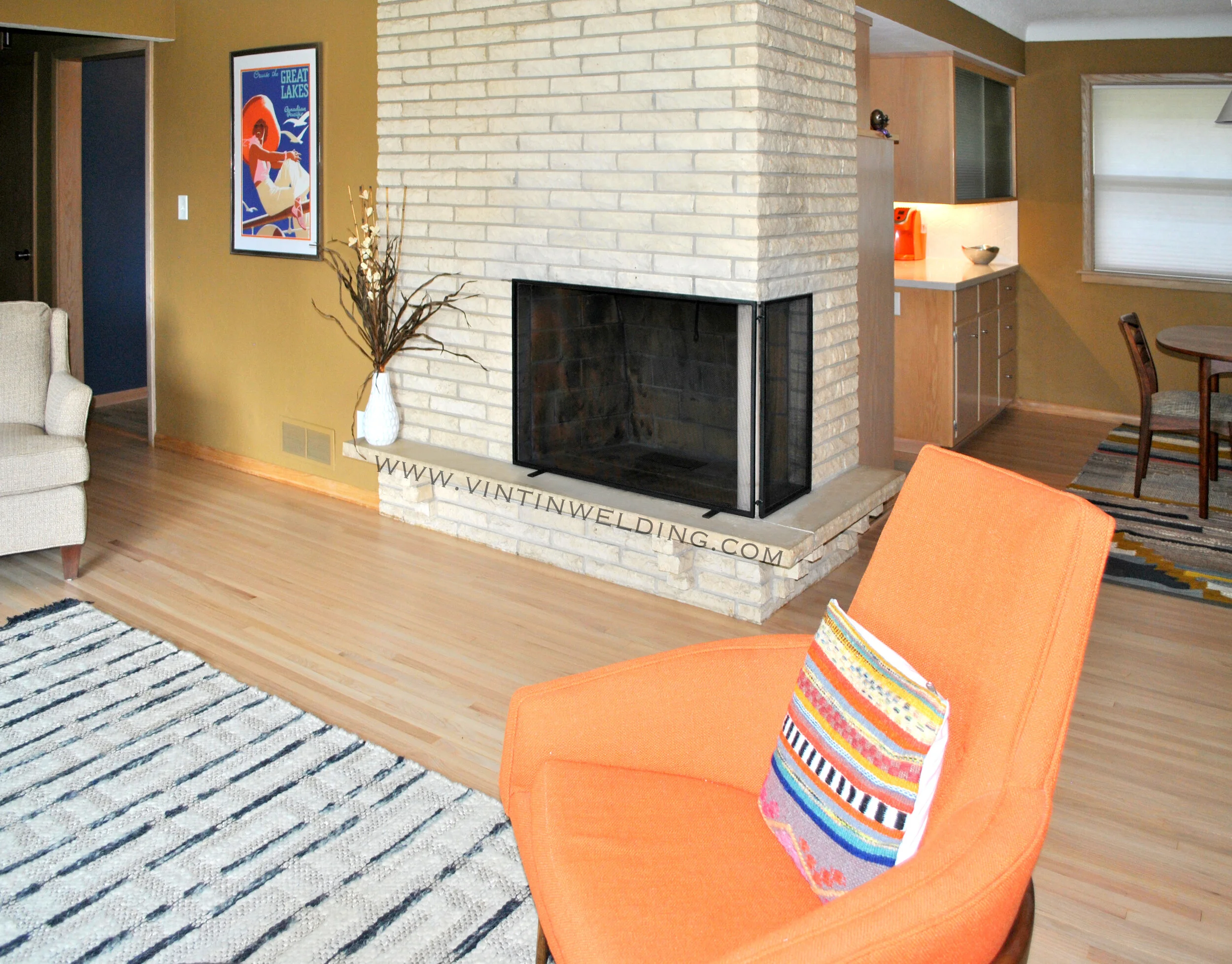 Corner Firescreen Two Panel Free Standing Custom Made to Fit Your ...