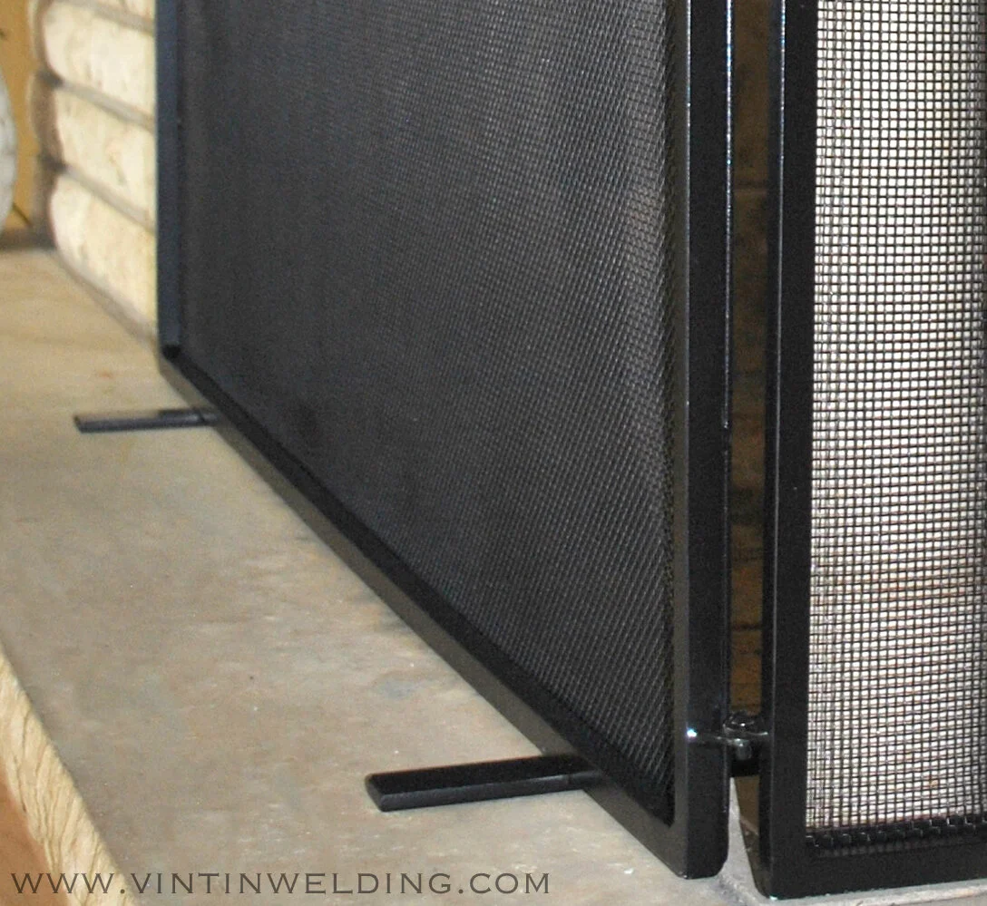 Corner Firescreen Two Panel Free Standing Custom Made to Fit Your ...