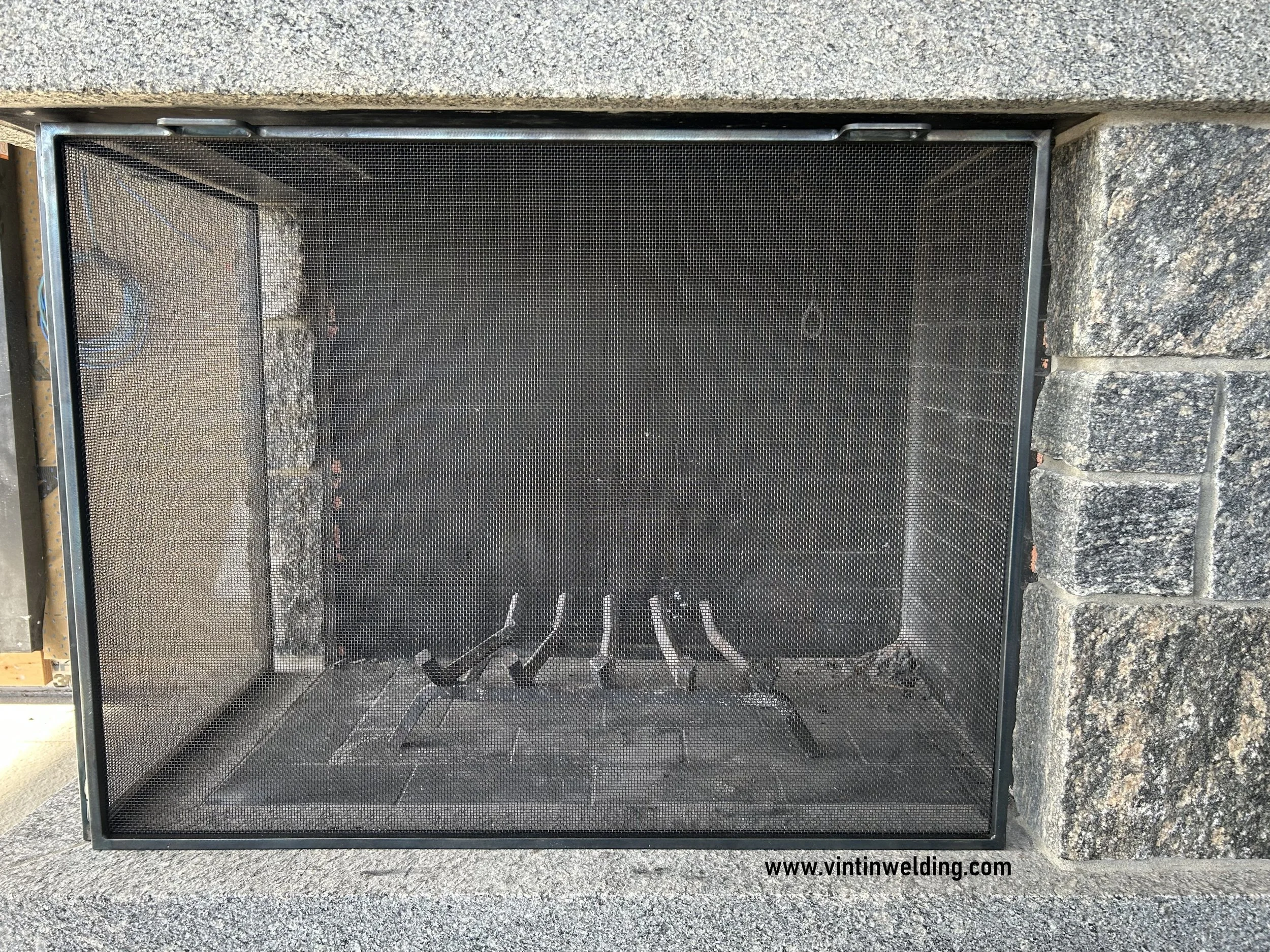 Corner Firescreen Two Panel Free Standing Custom Made to Fit Your ...