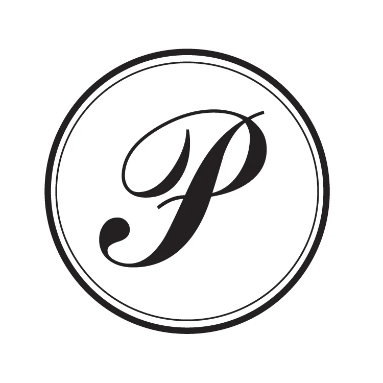 P MONOGRAM ROUND STAMP — Pretty in Ink Stamps