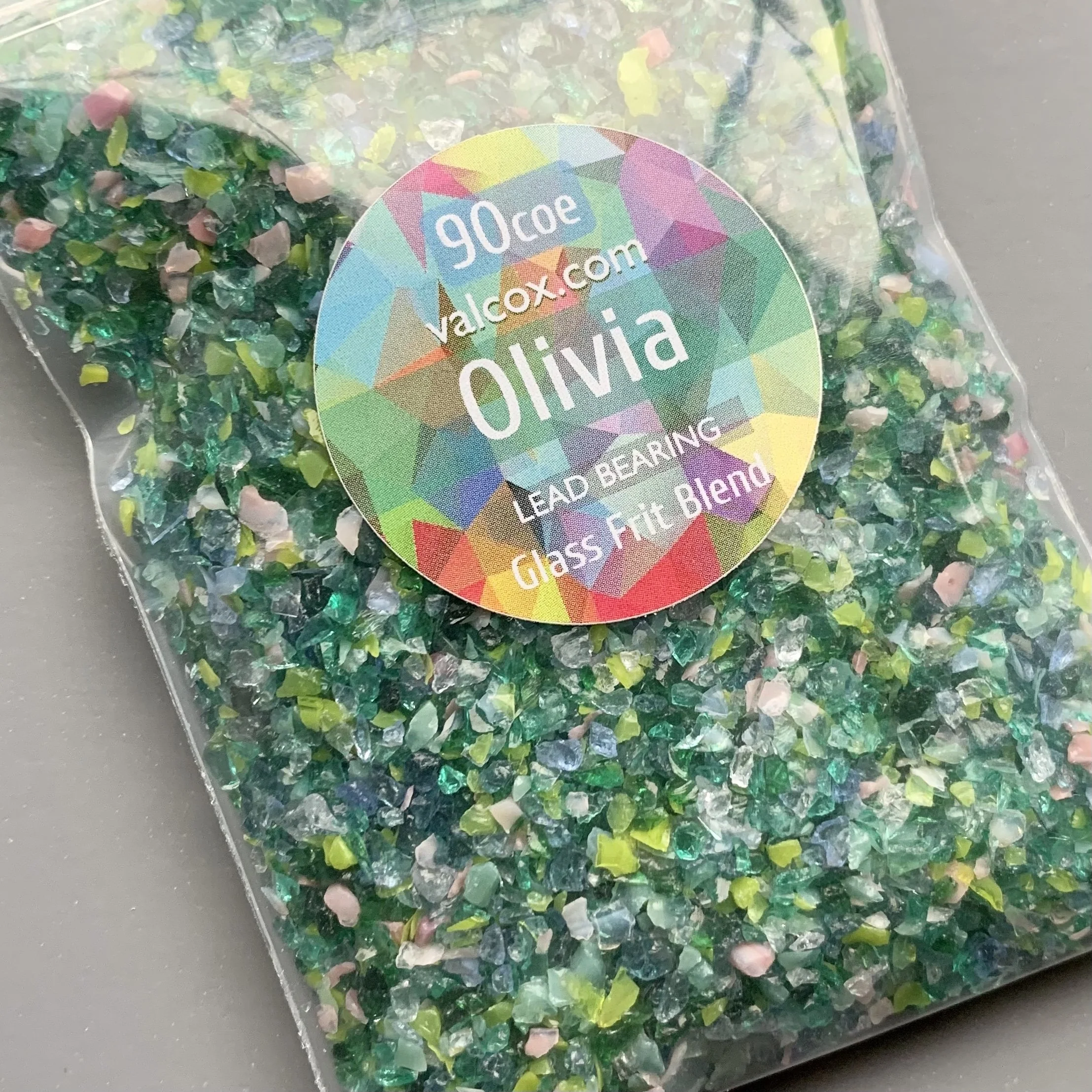 Val Cox glass frit blends