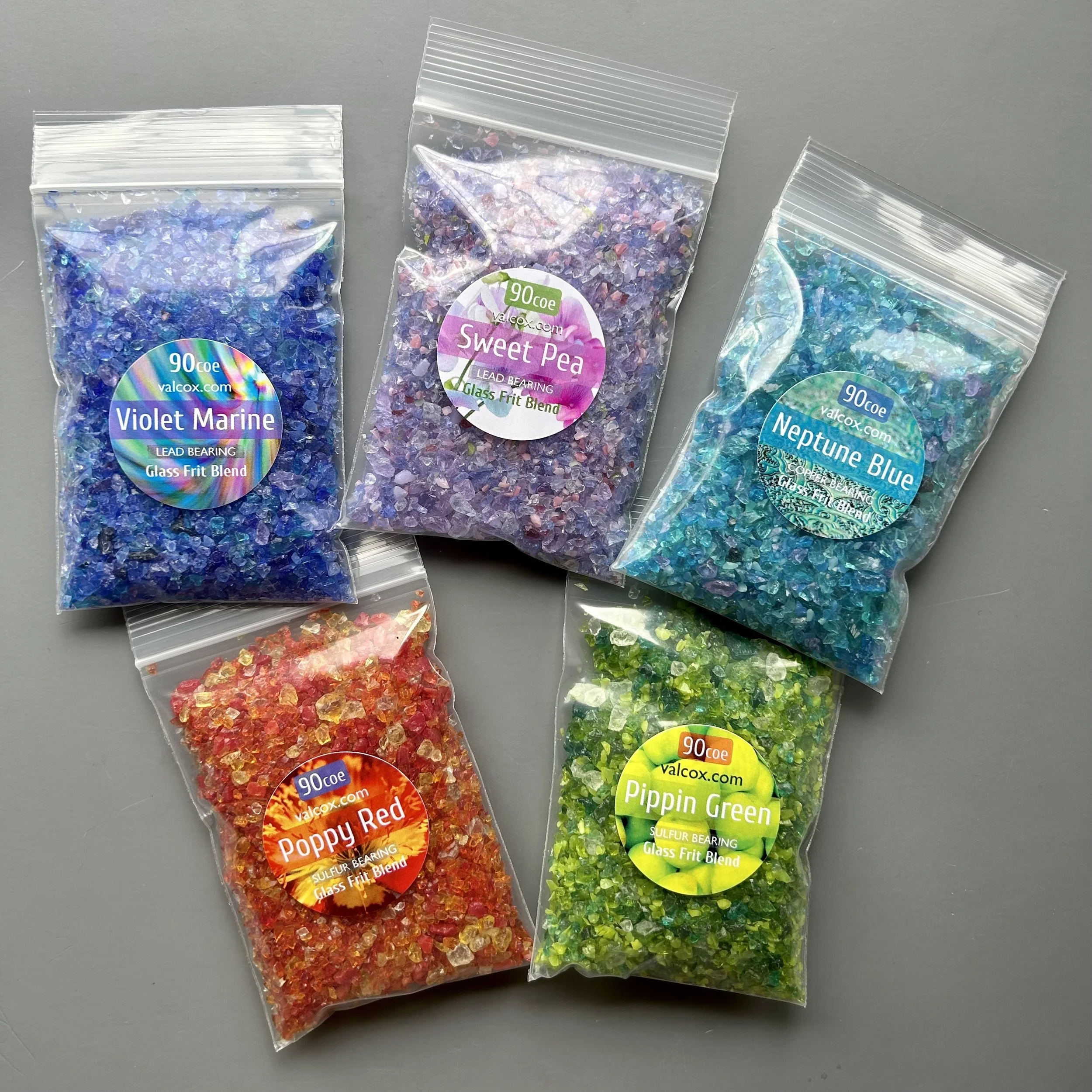 Val Cox glass frit blends