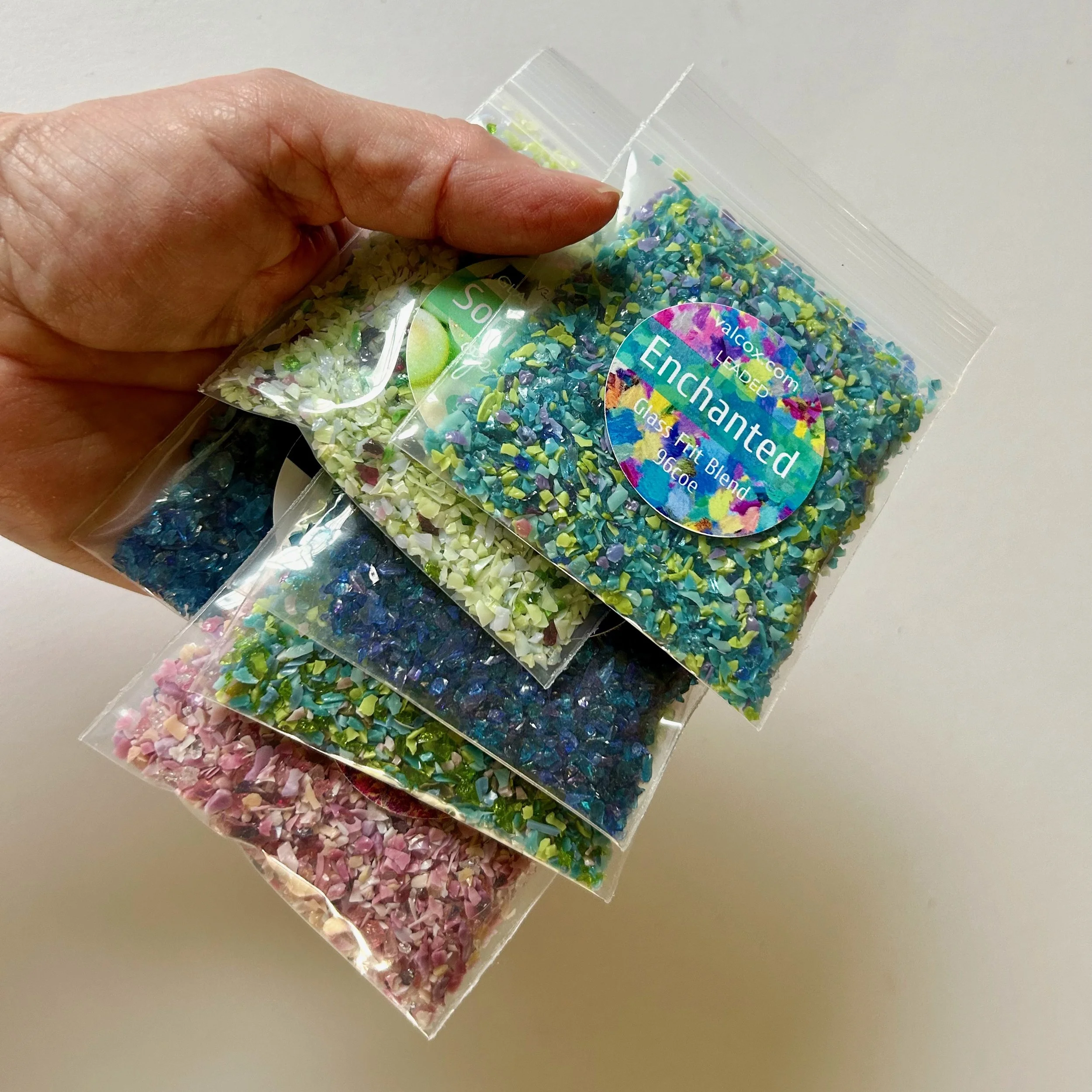 Val Cox glass frit blends