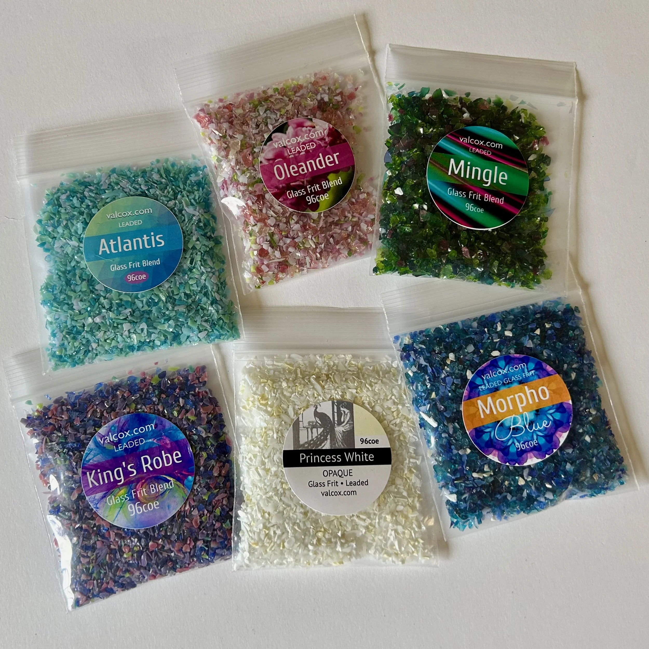 Val Cox glass frit blends