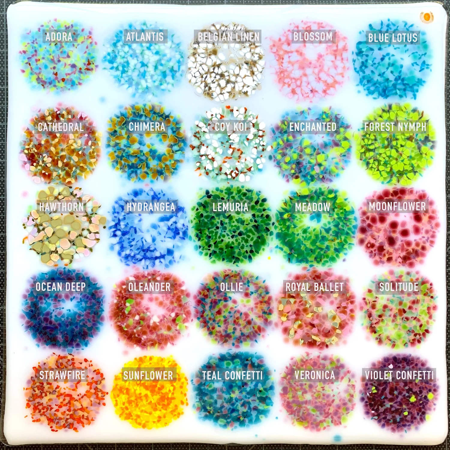 Val Cox glass frit blends