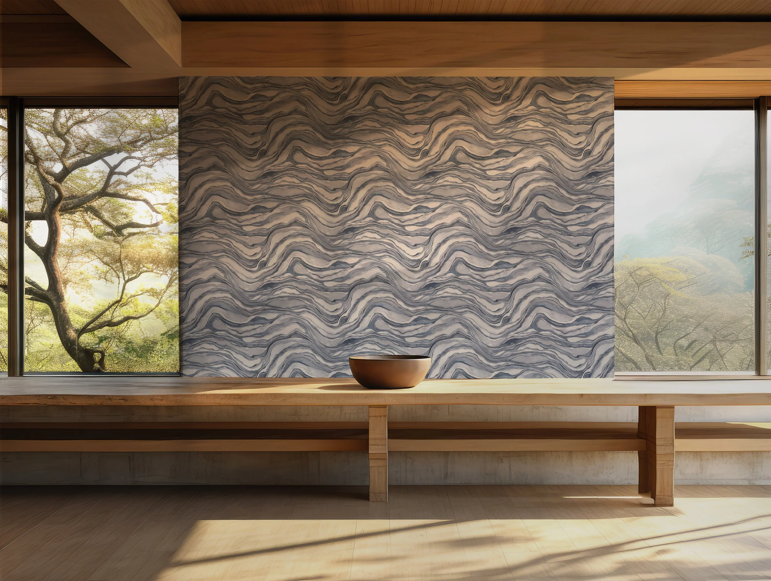 Sandstone Flow Wallpaper — Fine art and design by Shell Rummel