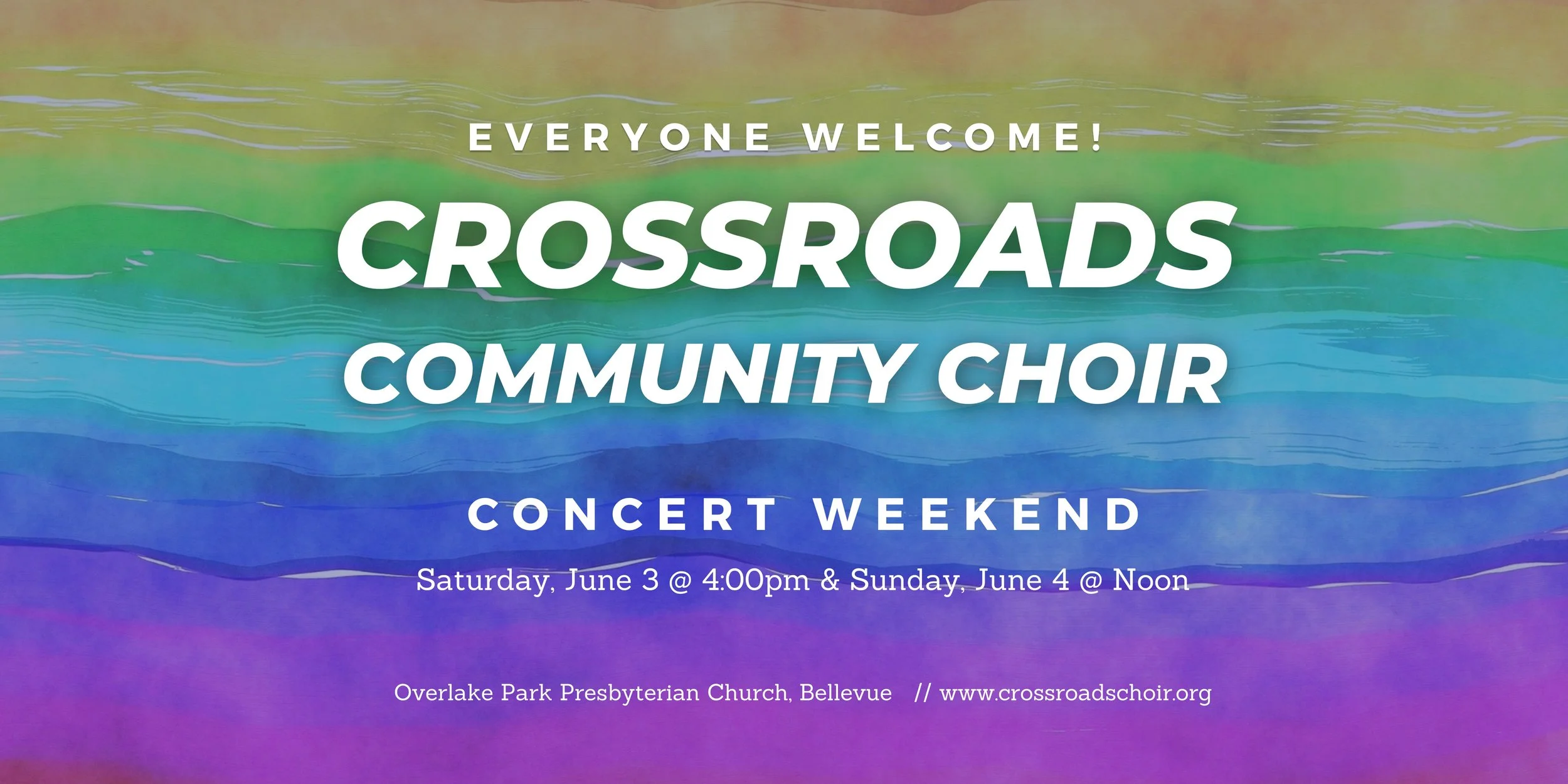 Crossroads Community Choir Concert Weekend — Overlake Park Presbyterian ...