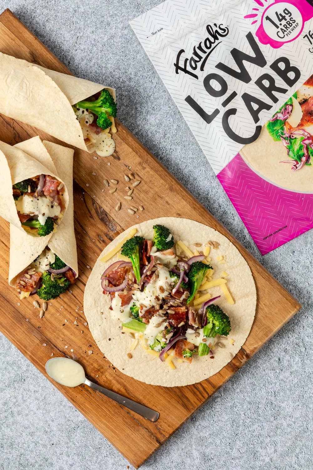 Ultra Keto Broccoli & Bacon Wraps — Farrah's