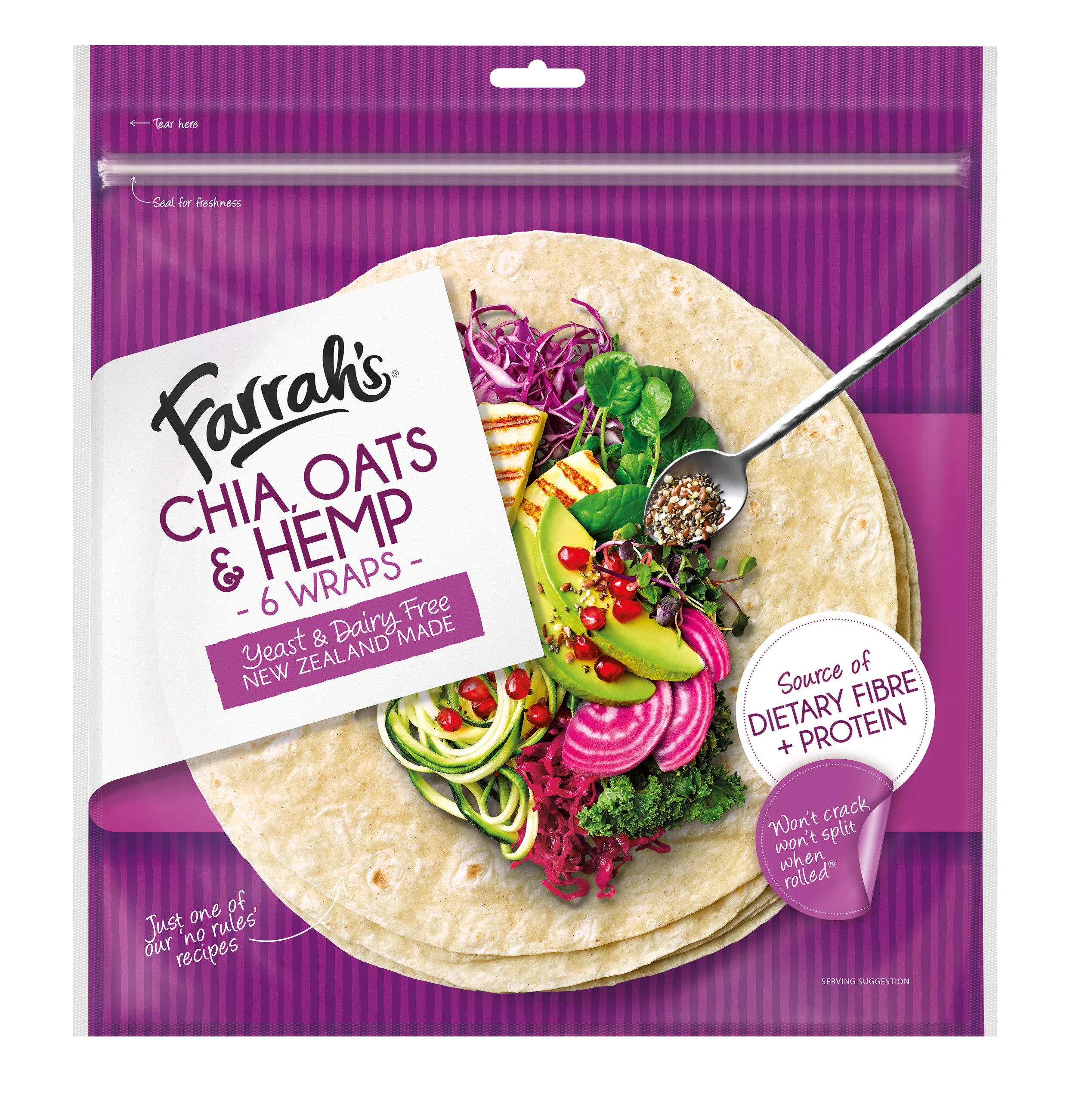 Farrah's Chia Oats Hemp Wraps | Nutritious — Farrah's