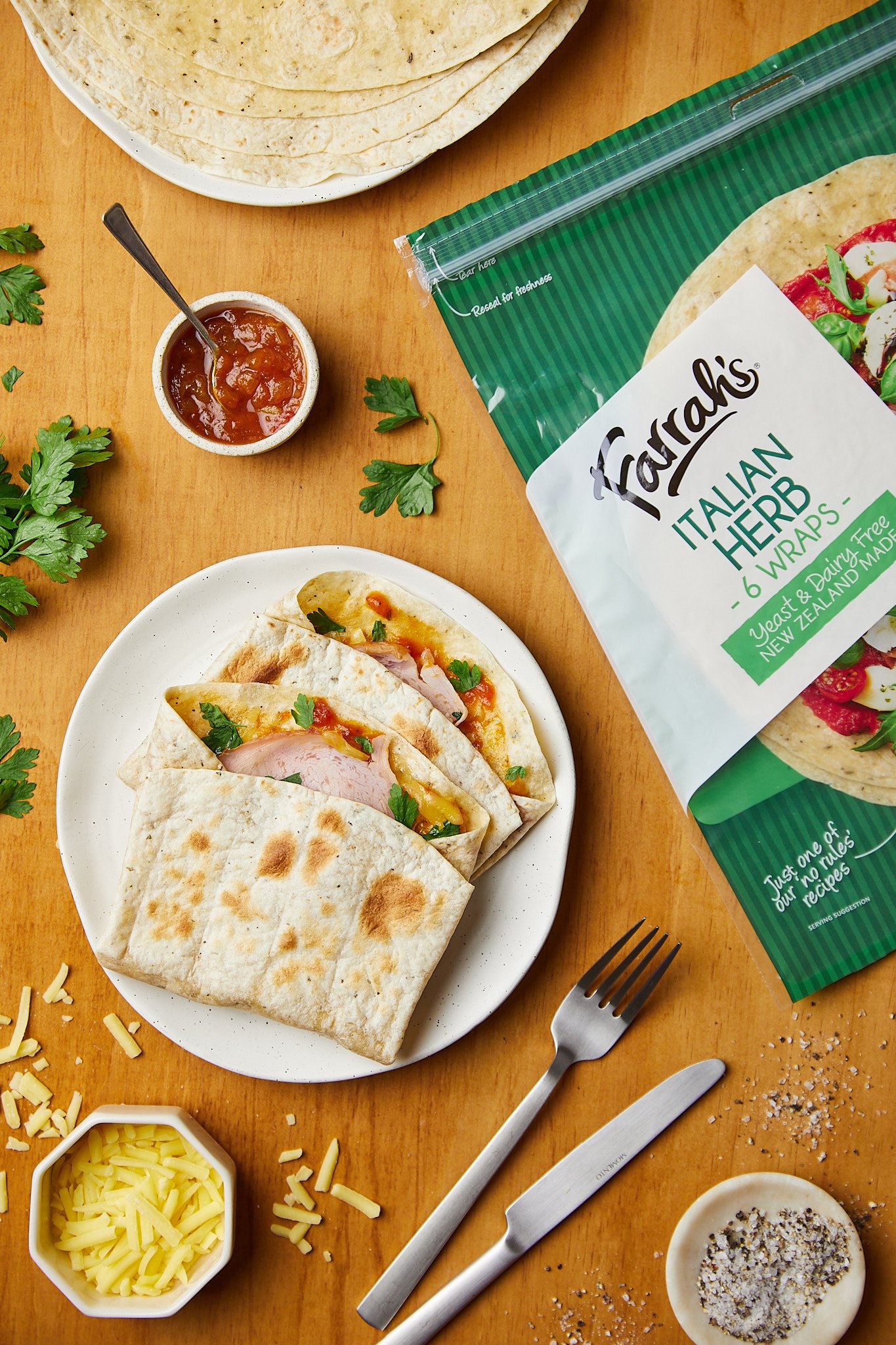 Ham & Cheese Toaster Wrap Recipe | Quick | Farrah's — Farrah's