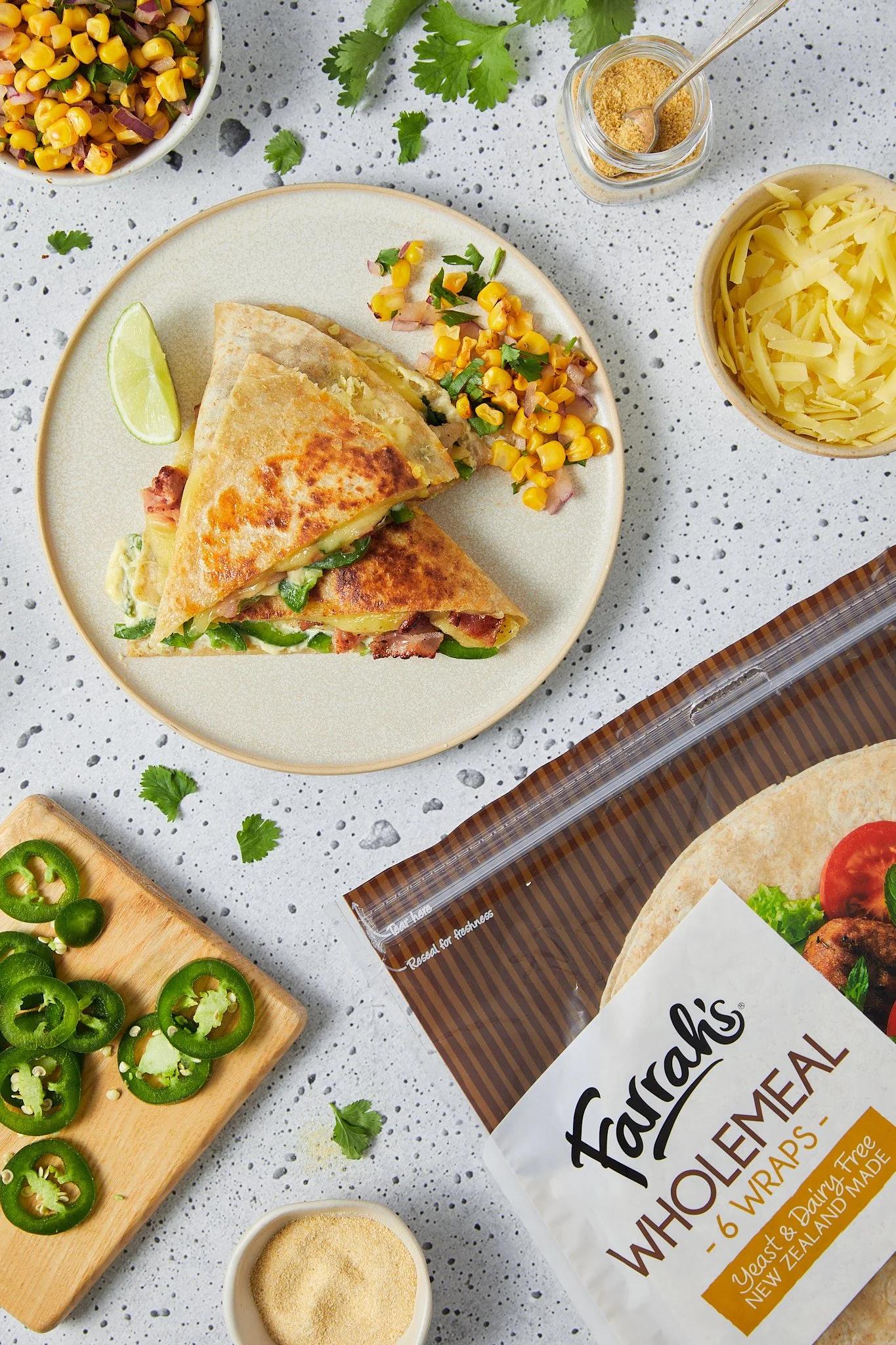 Jalapeño Popper Wraps Recipe | Spicy Snack | Farrah's — Farrah's