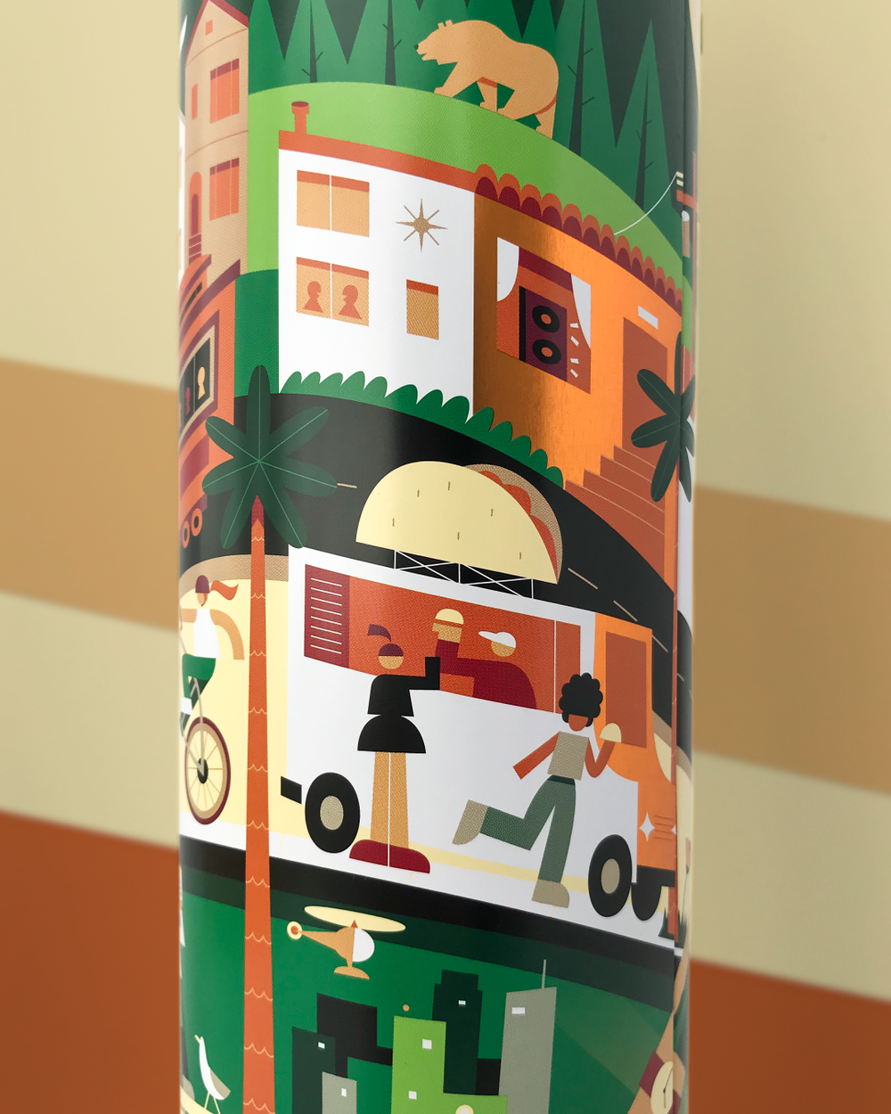 Jameson California Canister — Down the Street Designs