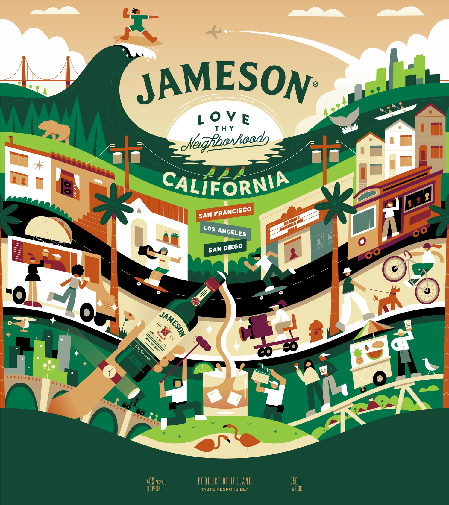 Jameson California Canister — Down the Street Designs