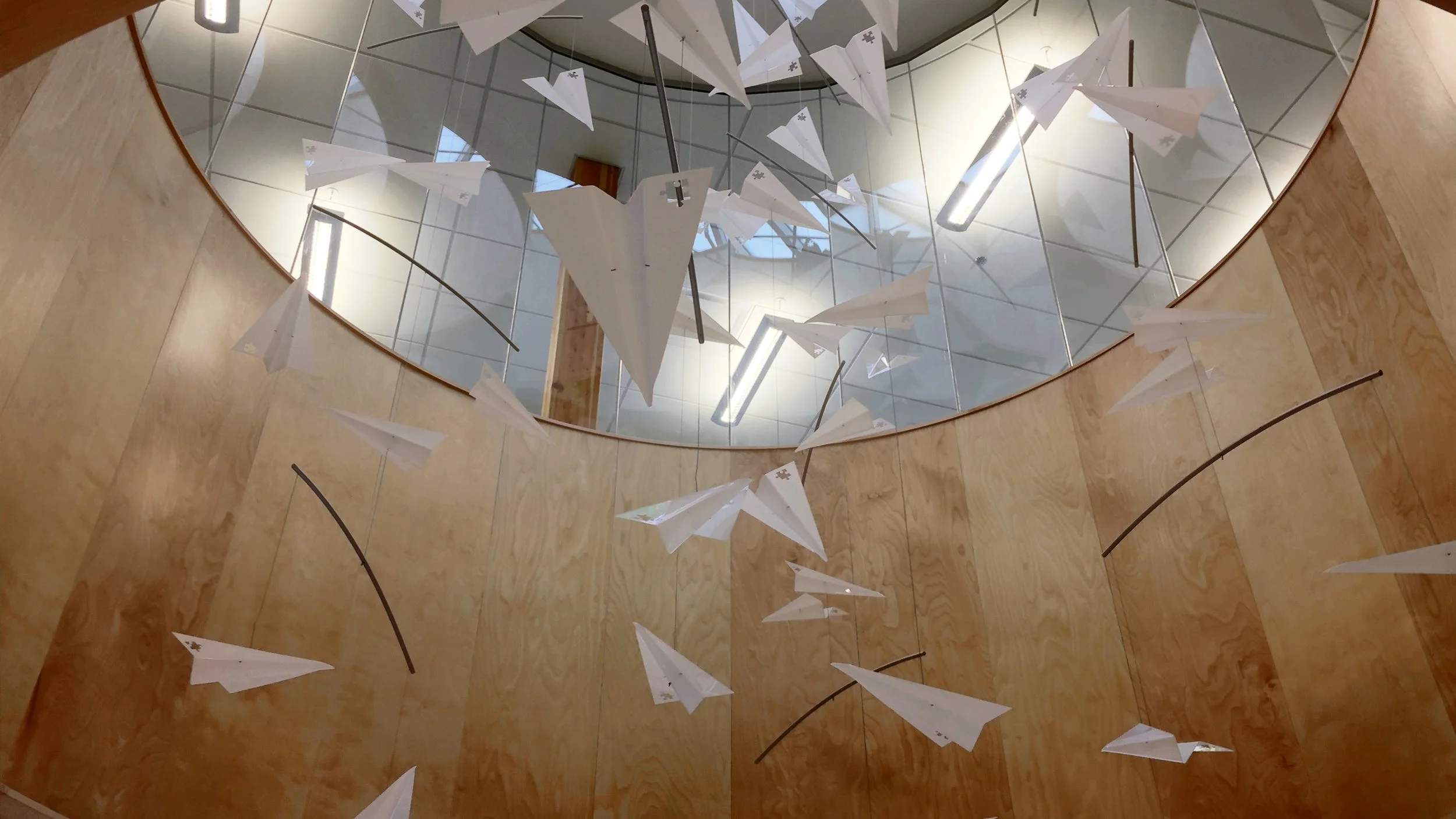Paper Airplane Mobile Picture! — Ekko Mobiles — Large Custom Hanging ...