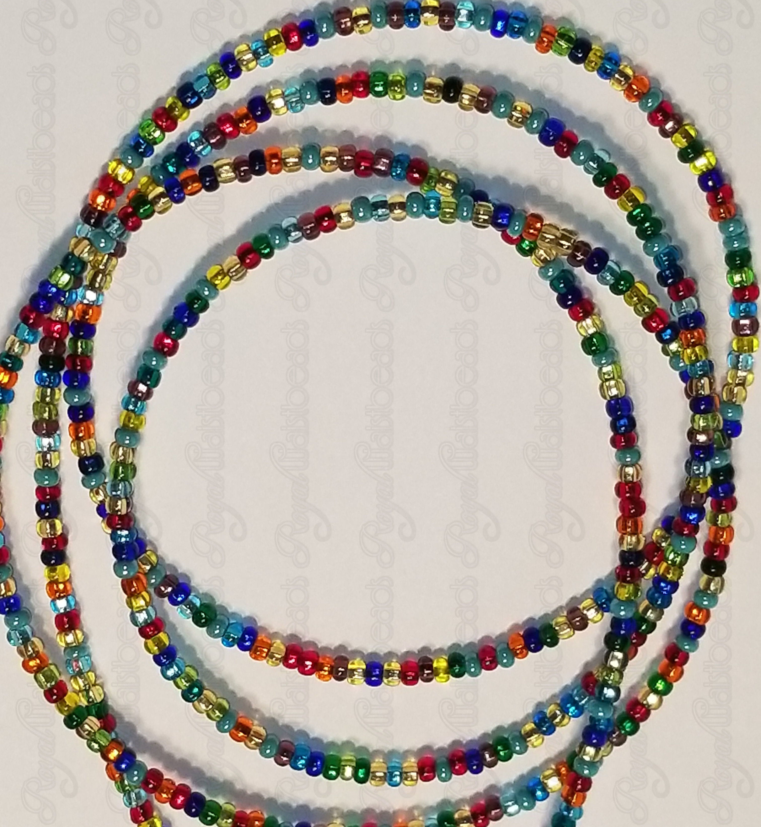 Champagne Toast - Ivory and Amber Mix Waist Beads — Royal Waistbeads