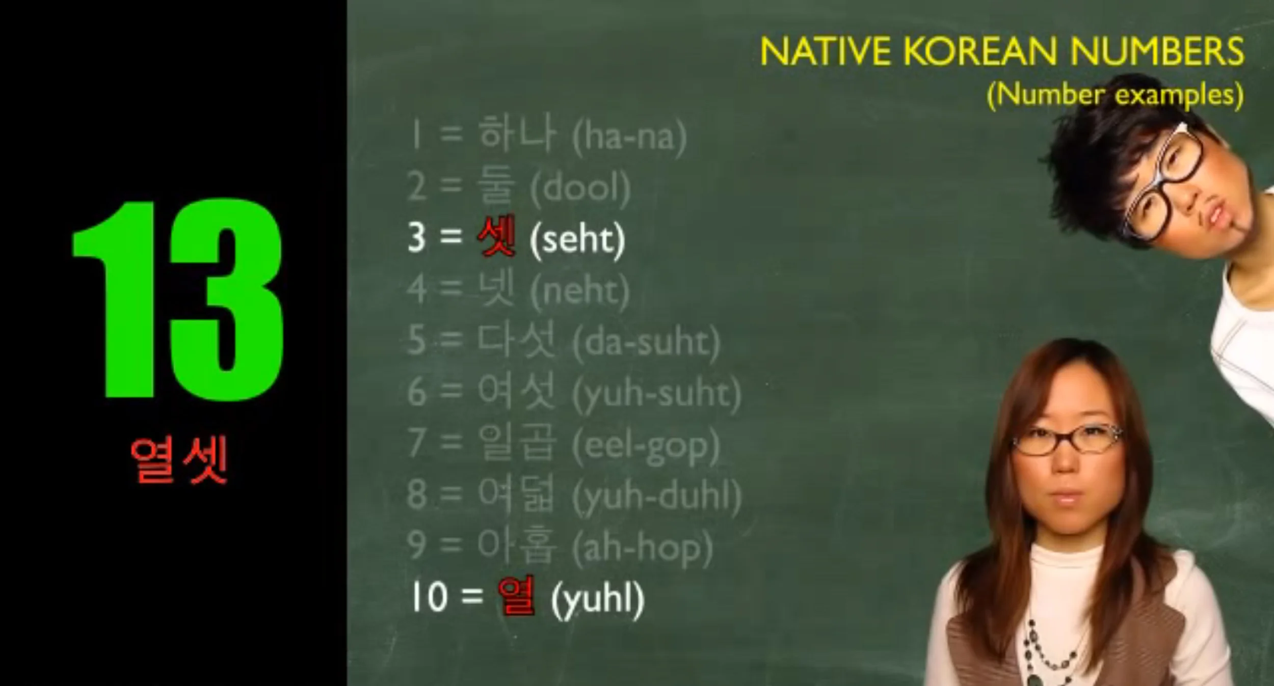 Korean Lesson 5: The Two Number Systems — SweetandtastyTV
