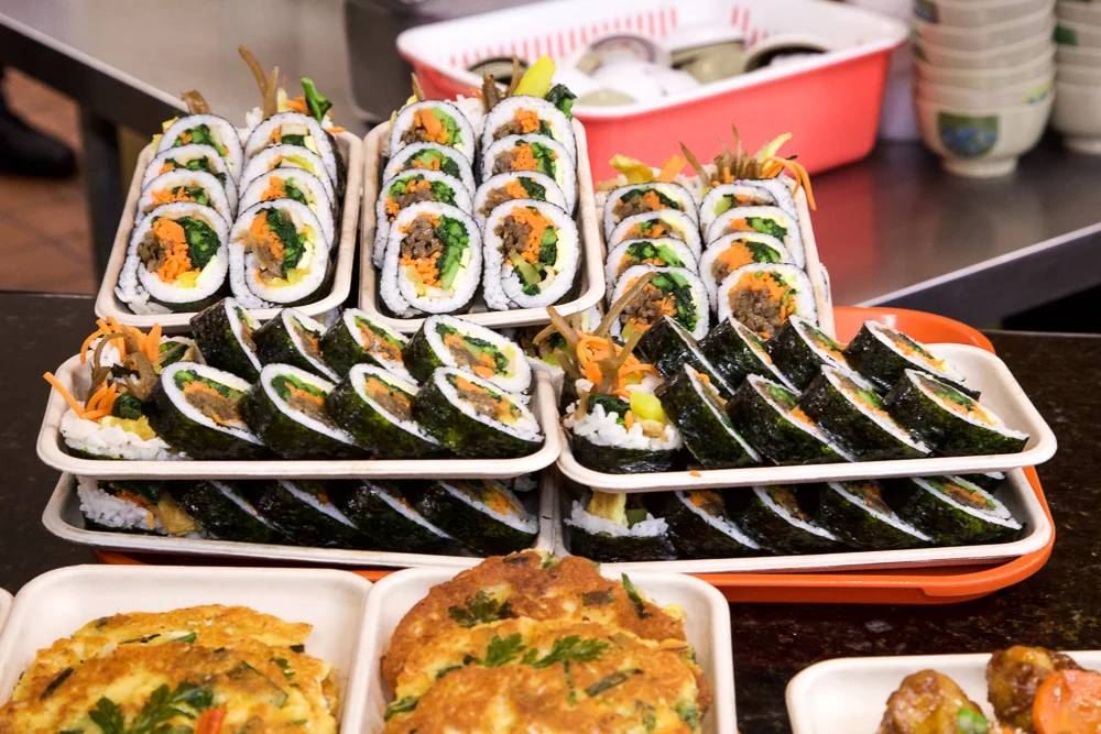 Legit Kimbap & Grocery Shopping at Hankook Market — SweetandtastyTV