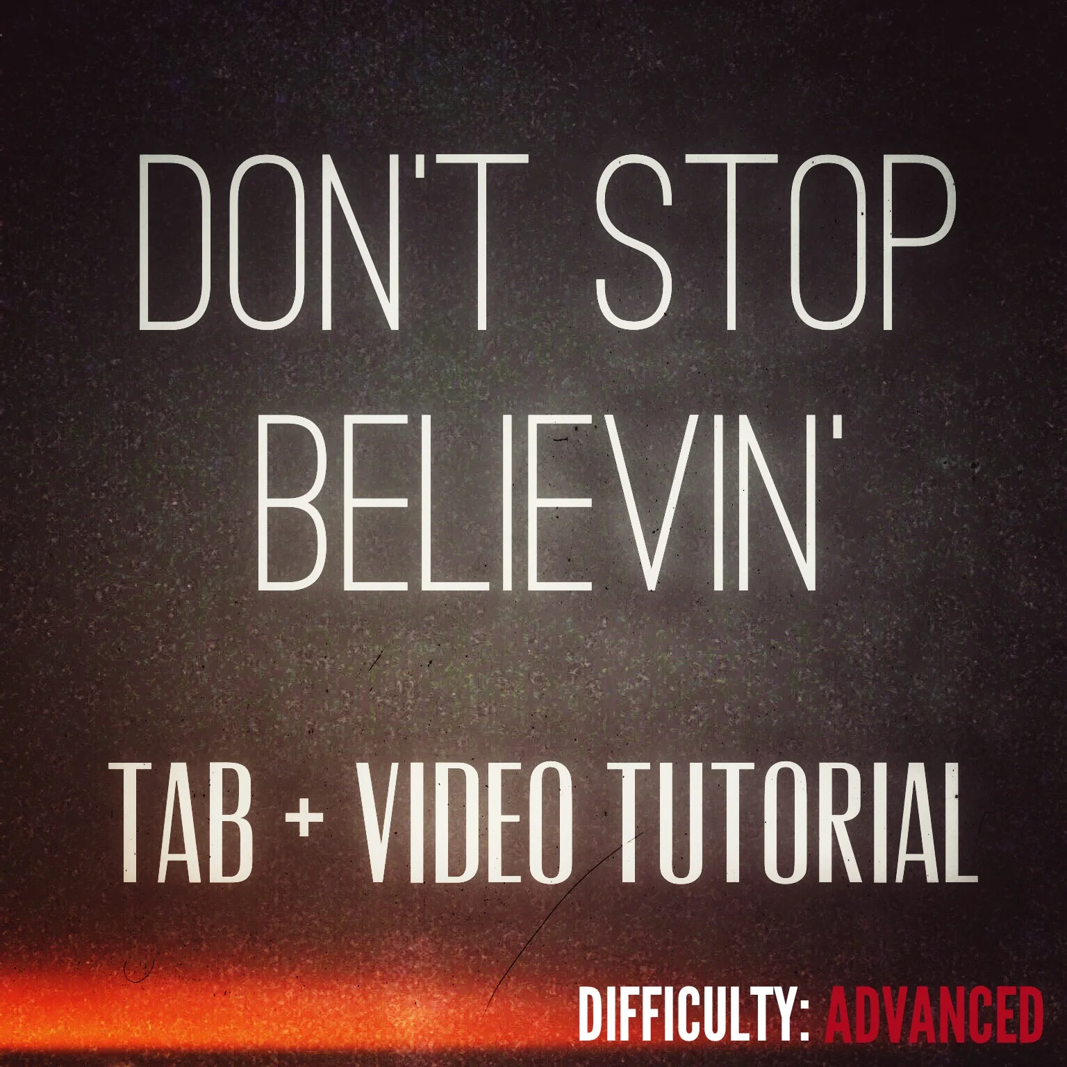 Tab + Video Lesson : Don't Stop Believin' — Jason Swanson Music