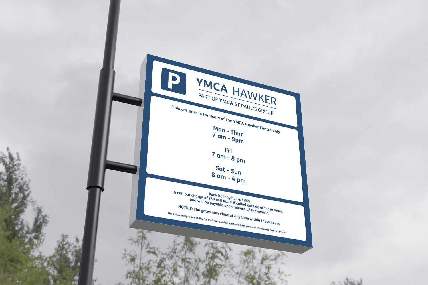 Custom Branded Car Parking Signage - Bespoke Signs — London Display ...