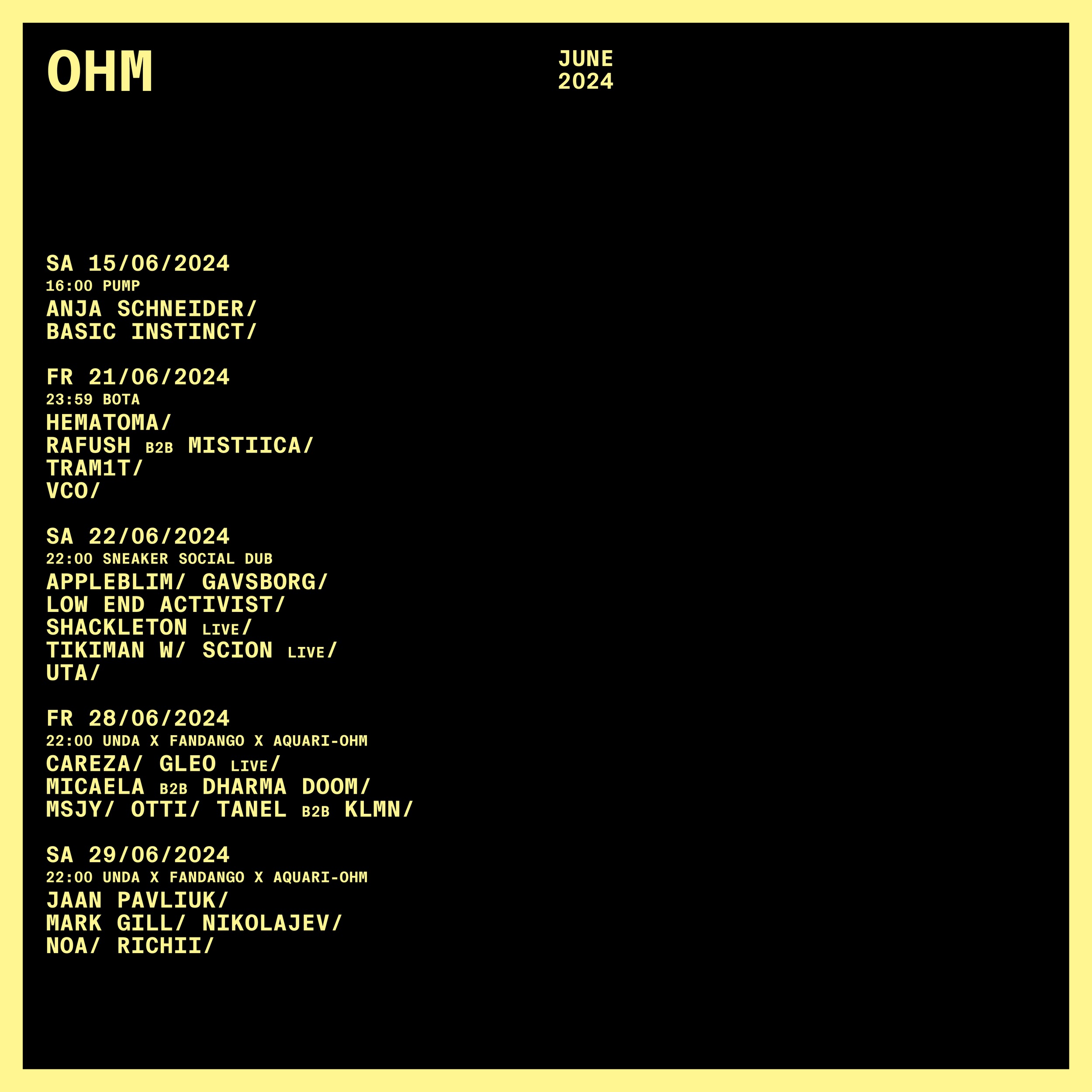 Upcoming — OHM Gallery