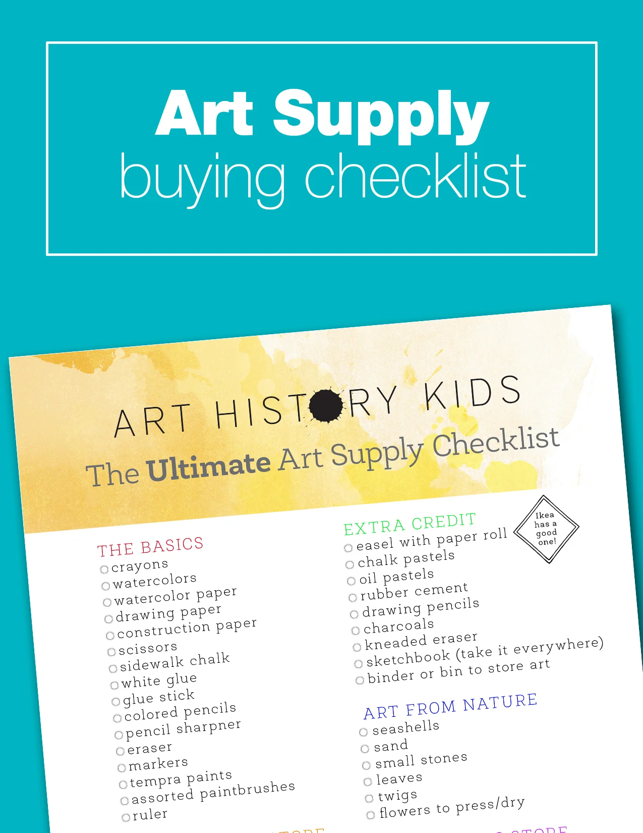 Building an Art Table — Art History Kids