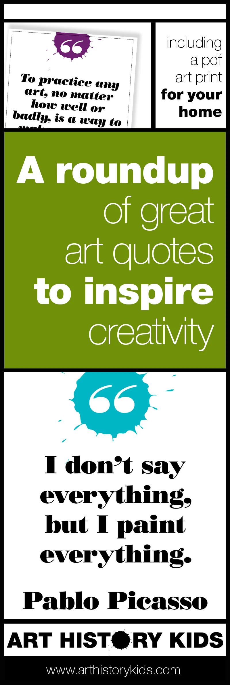 Artsy Quotes to Inspire Creativity — Art History Kids