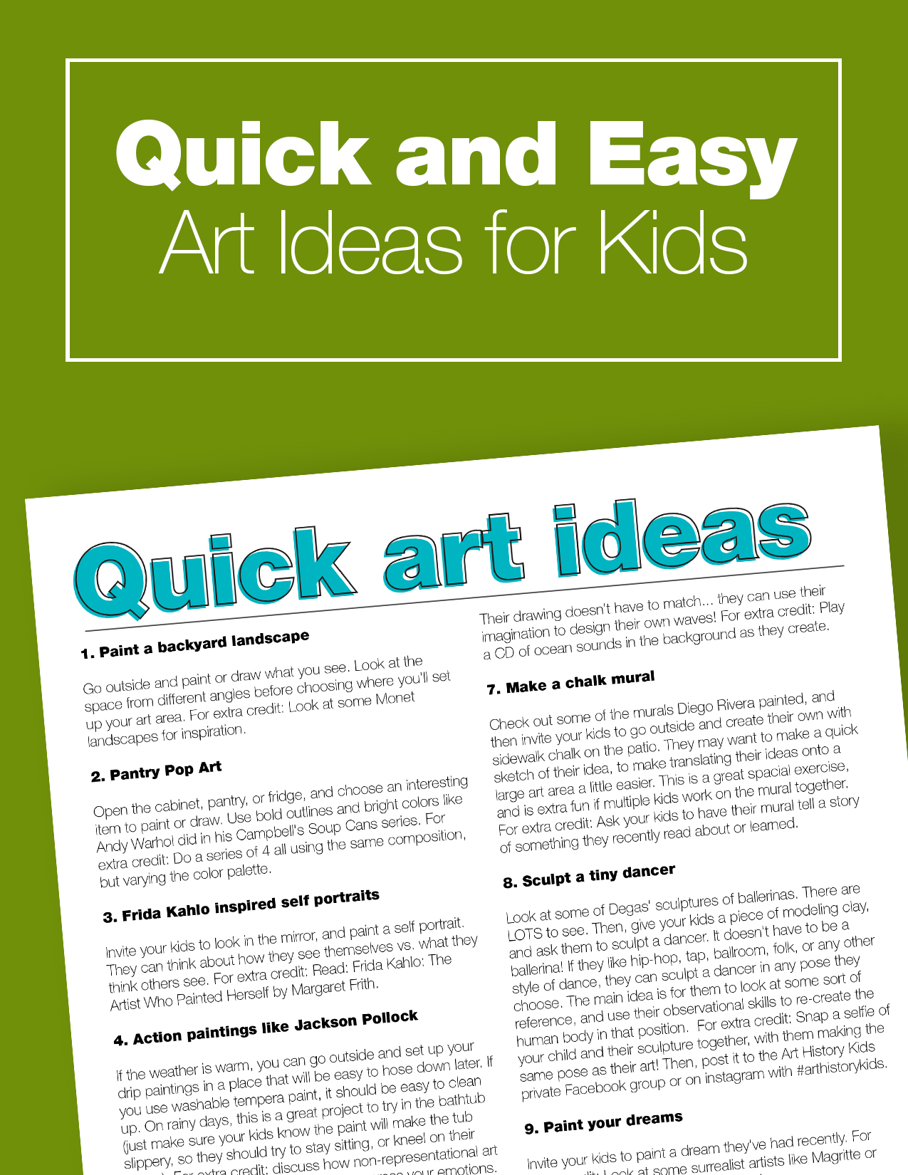 Resource Library — Art History Kids