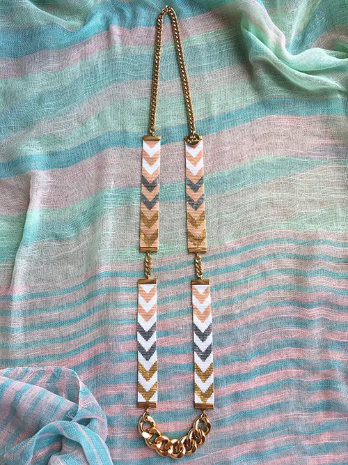 Chevron D'or Necklace — Shh by Sadie