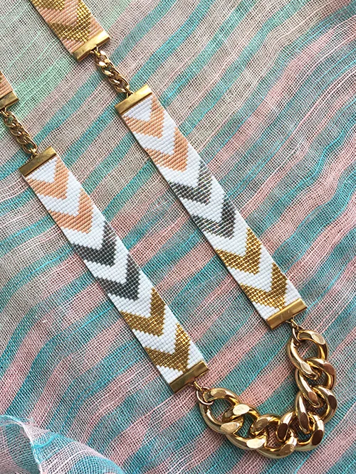Chevron D'or Necklace — Shh by Sadie