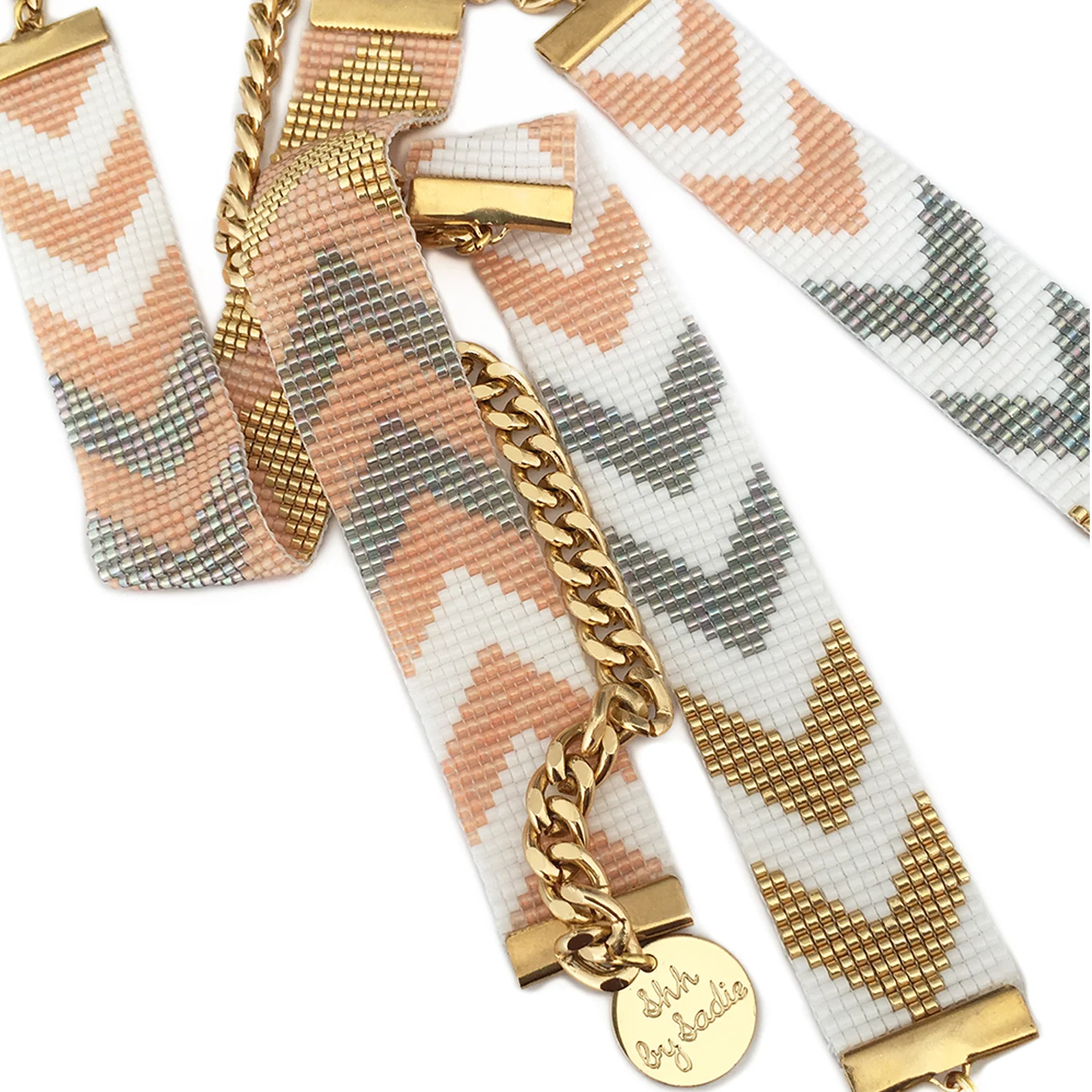 Chevron D'or Necklace — Shh by Sadie