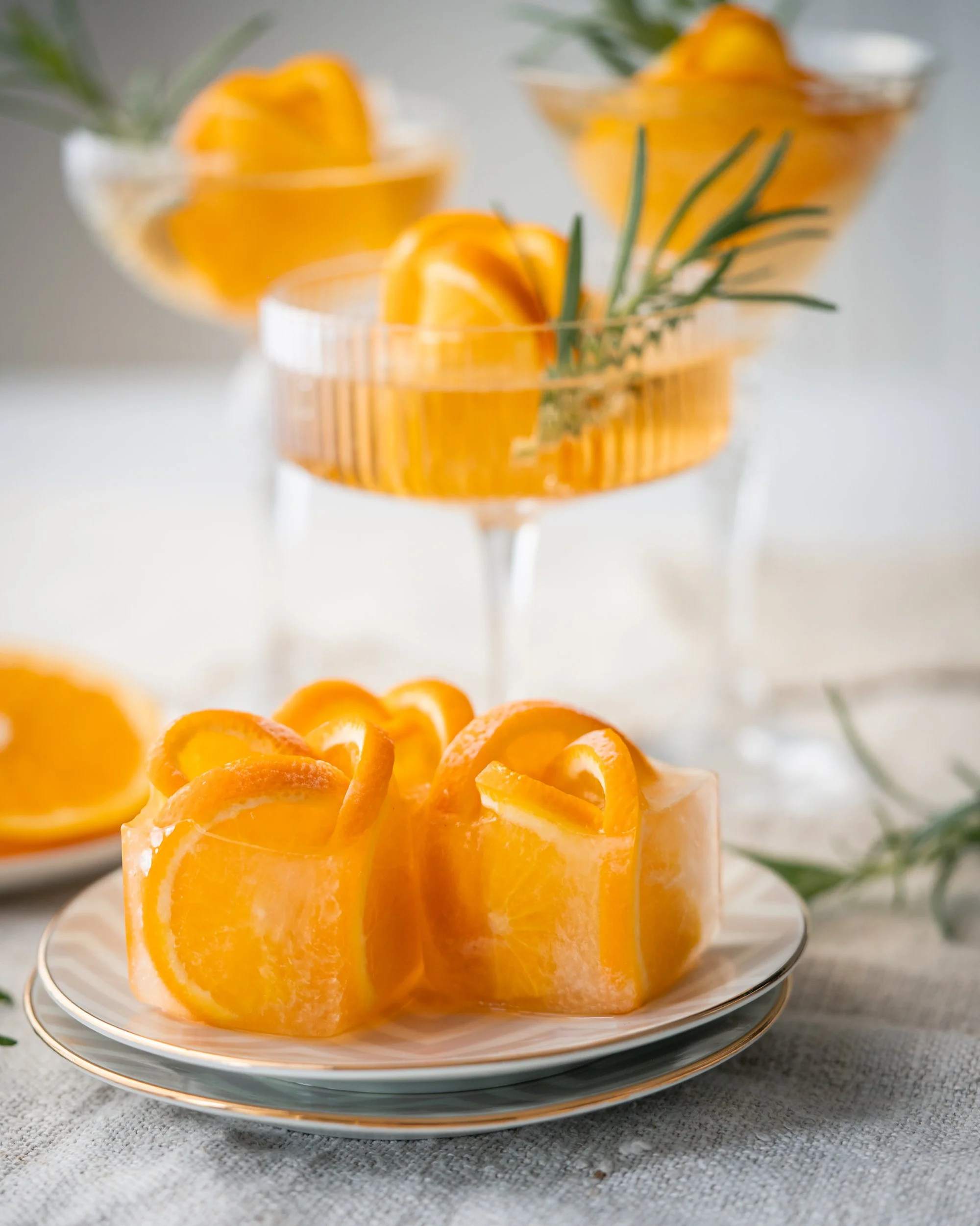 Orange Rose Ice Cubes — Mademoiselle Jules