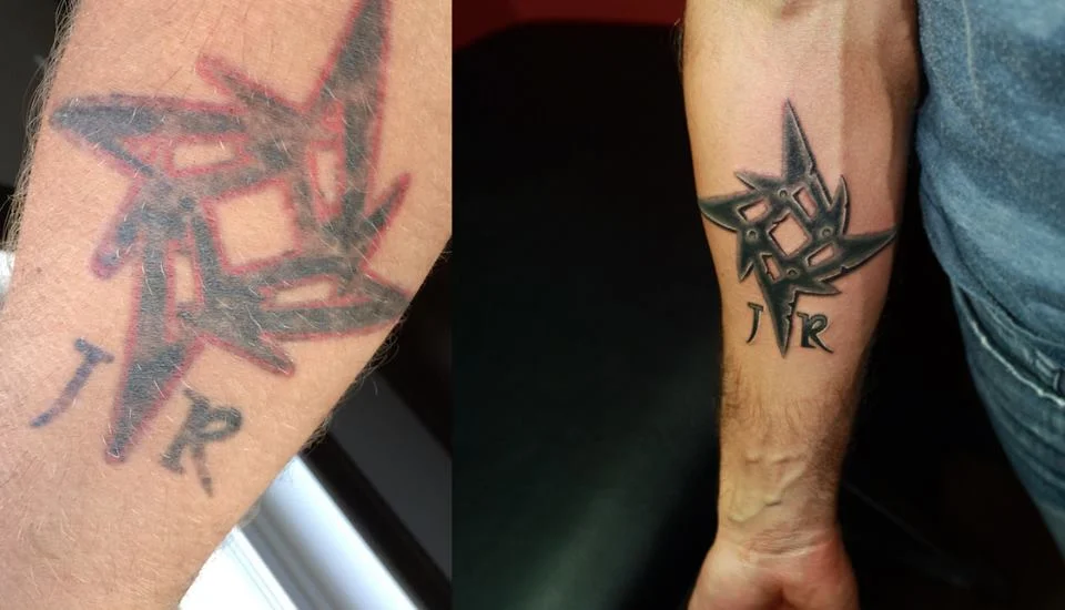 Metallica Star Tattoo Elbow