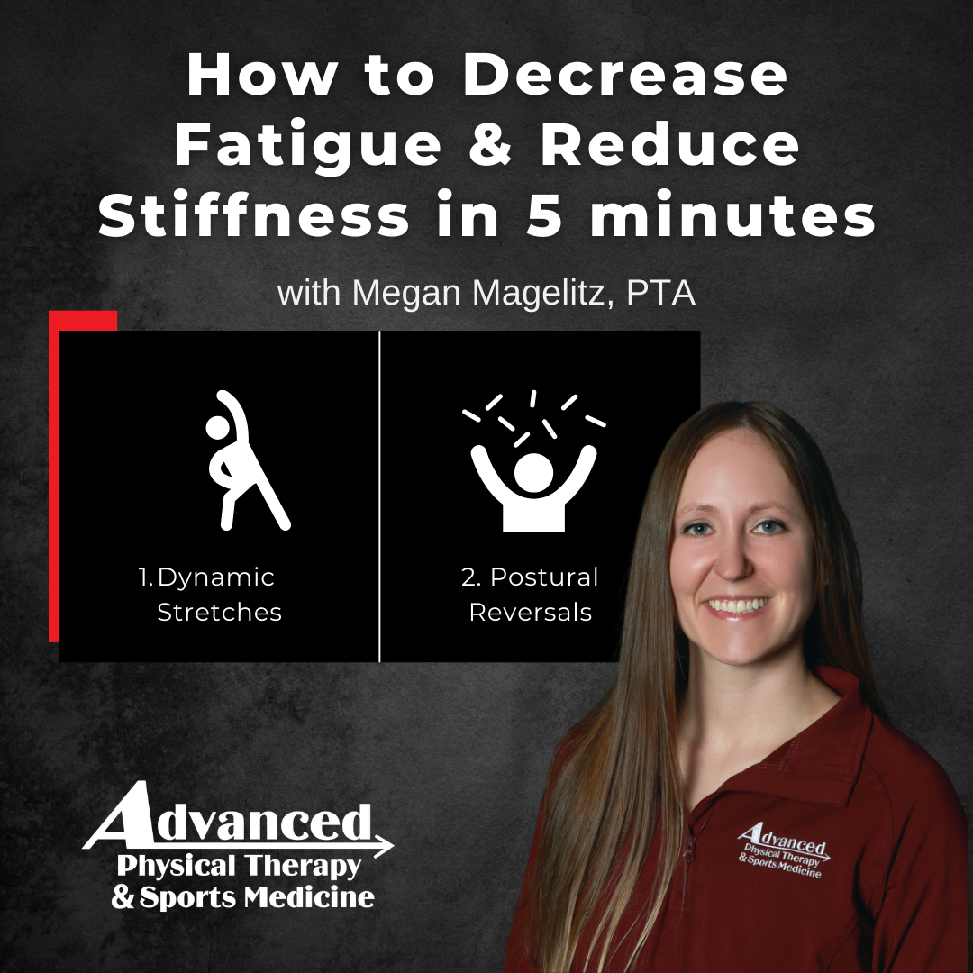 How to Decrease fatigue and reduce stiffness in 5 minutes.