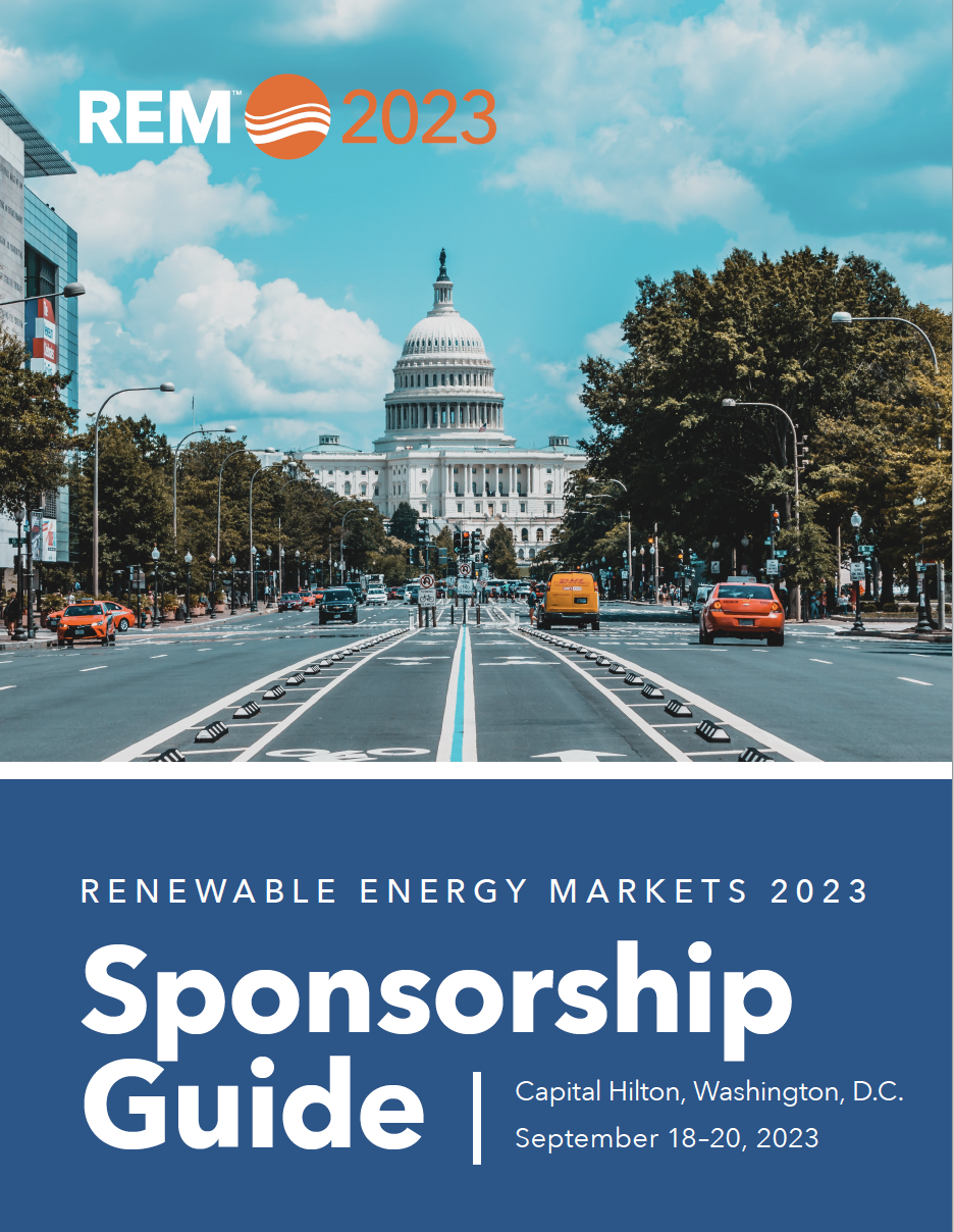Sponsor | US Renewable Energy Markets™ Conference | REM