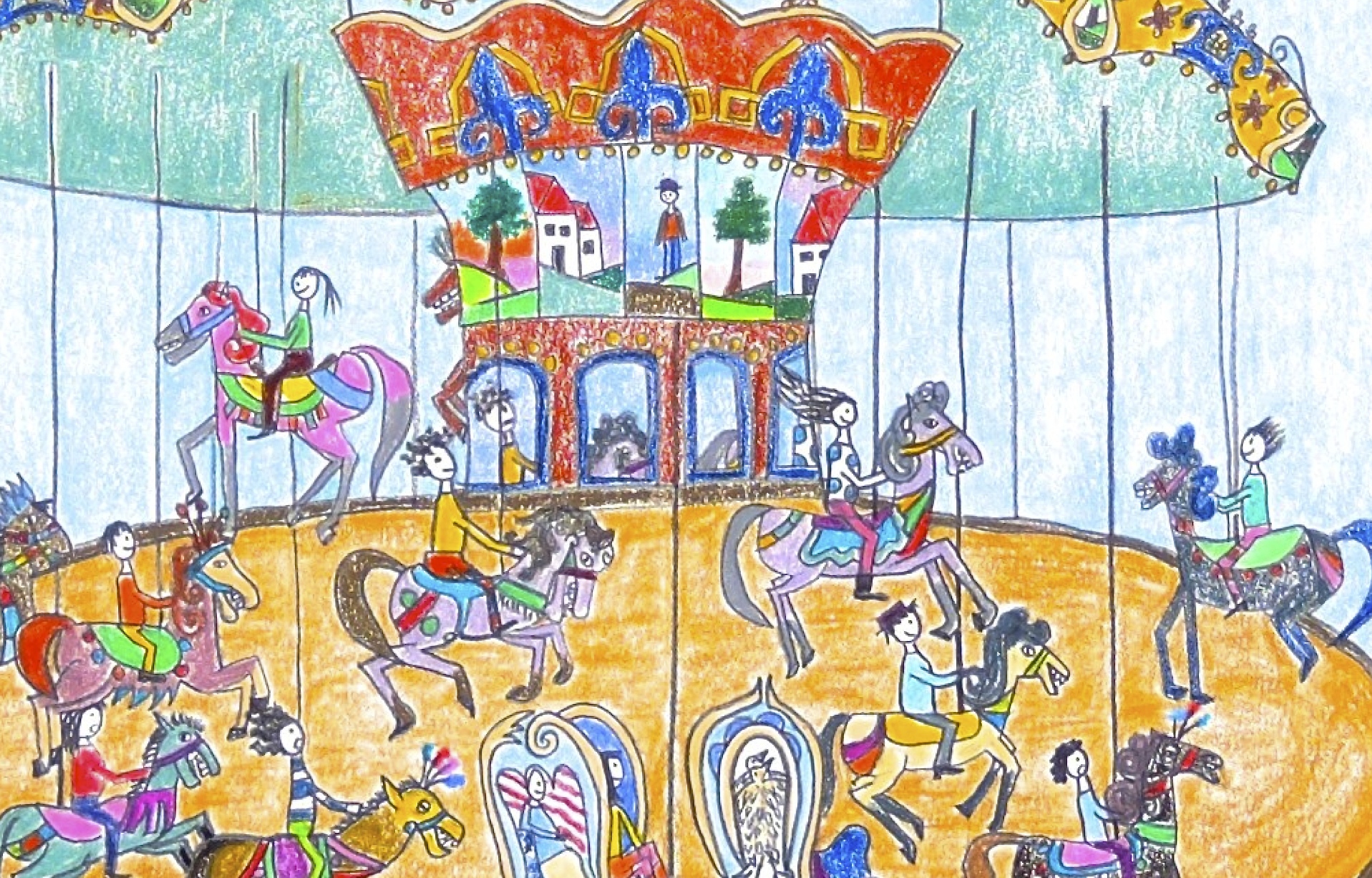 Jane's Carousel - Dumbo - Original Drawing — natchie