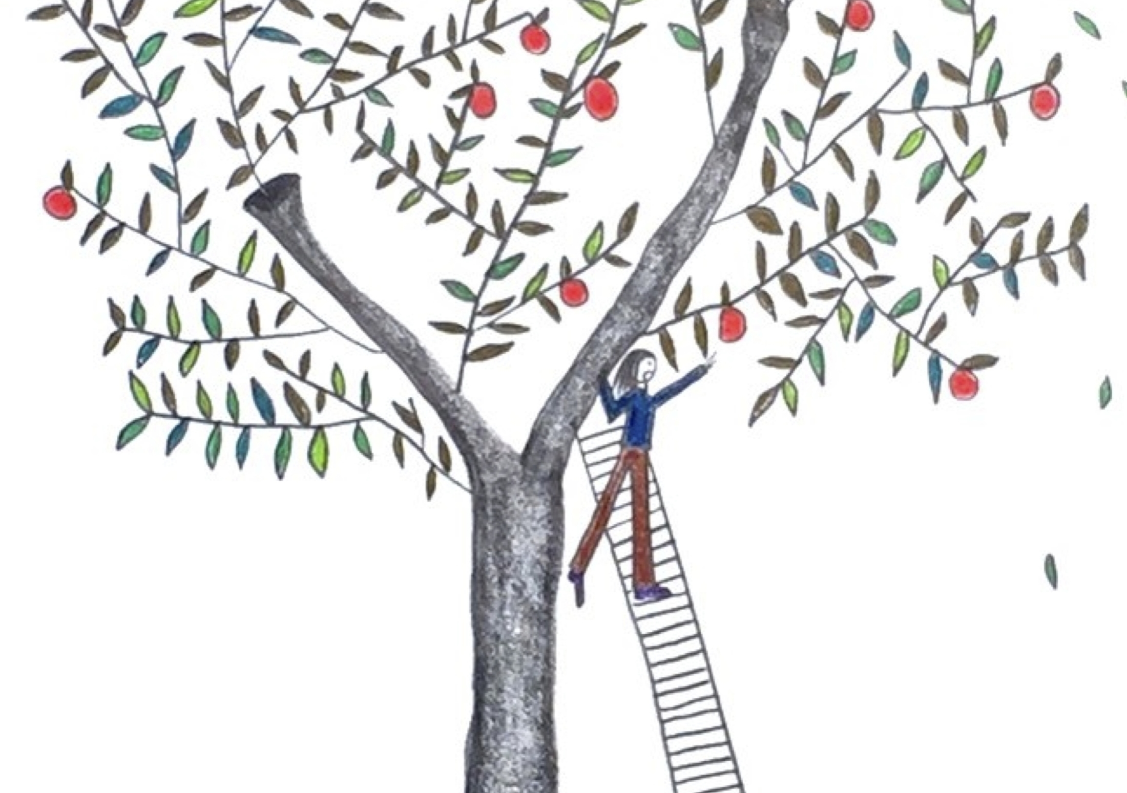 Meredith and The Apple Tree - Original Drawing — natchie