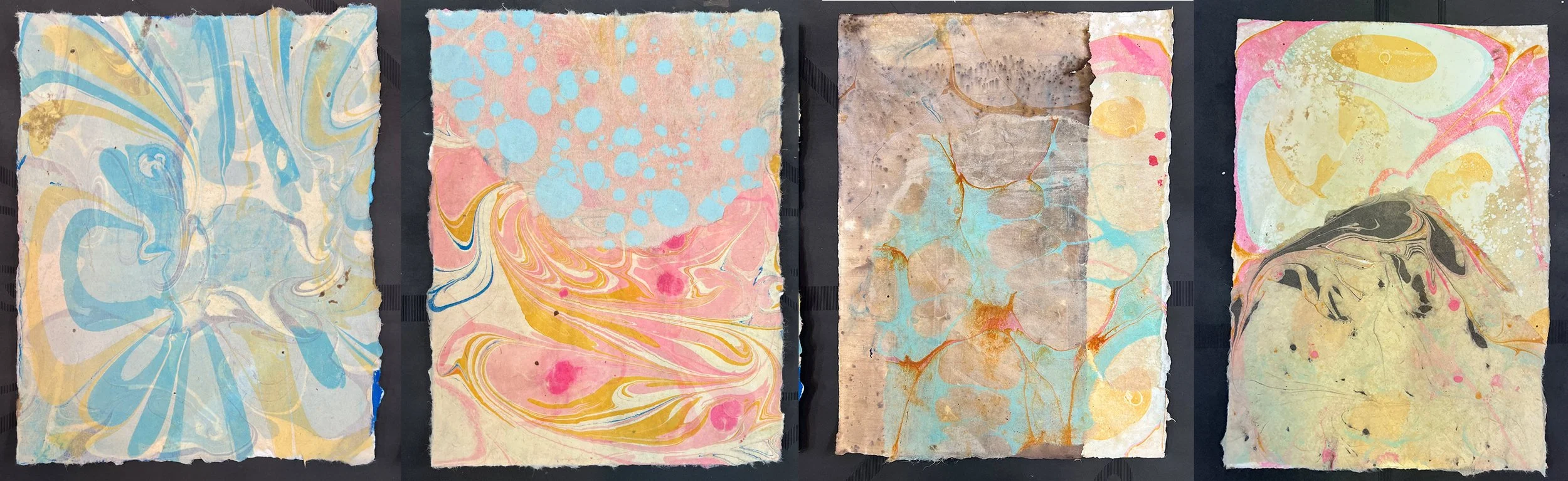 Paper Processes: Collage and Marbling