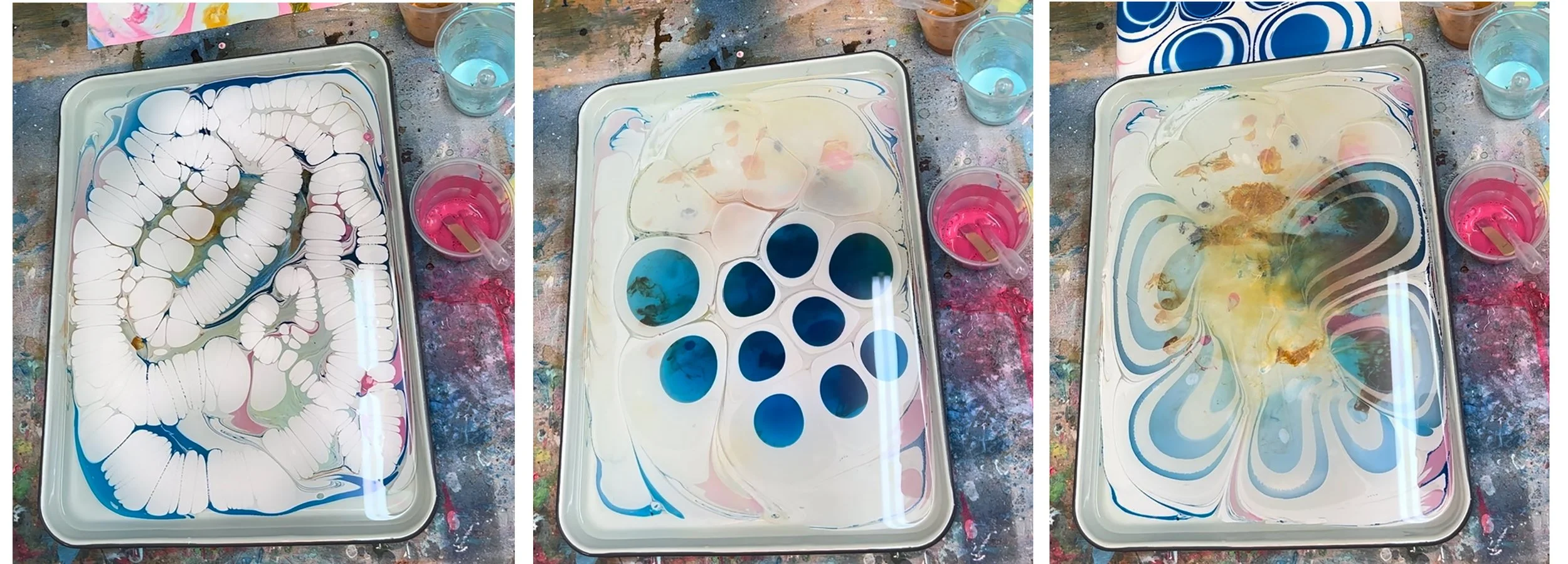 Paper Processes: Collage and Marbling